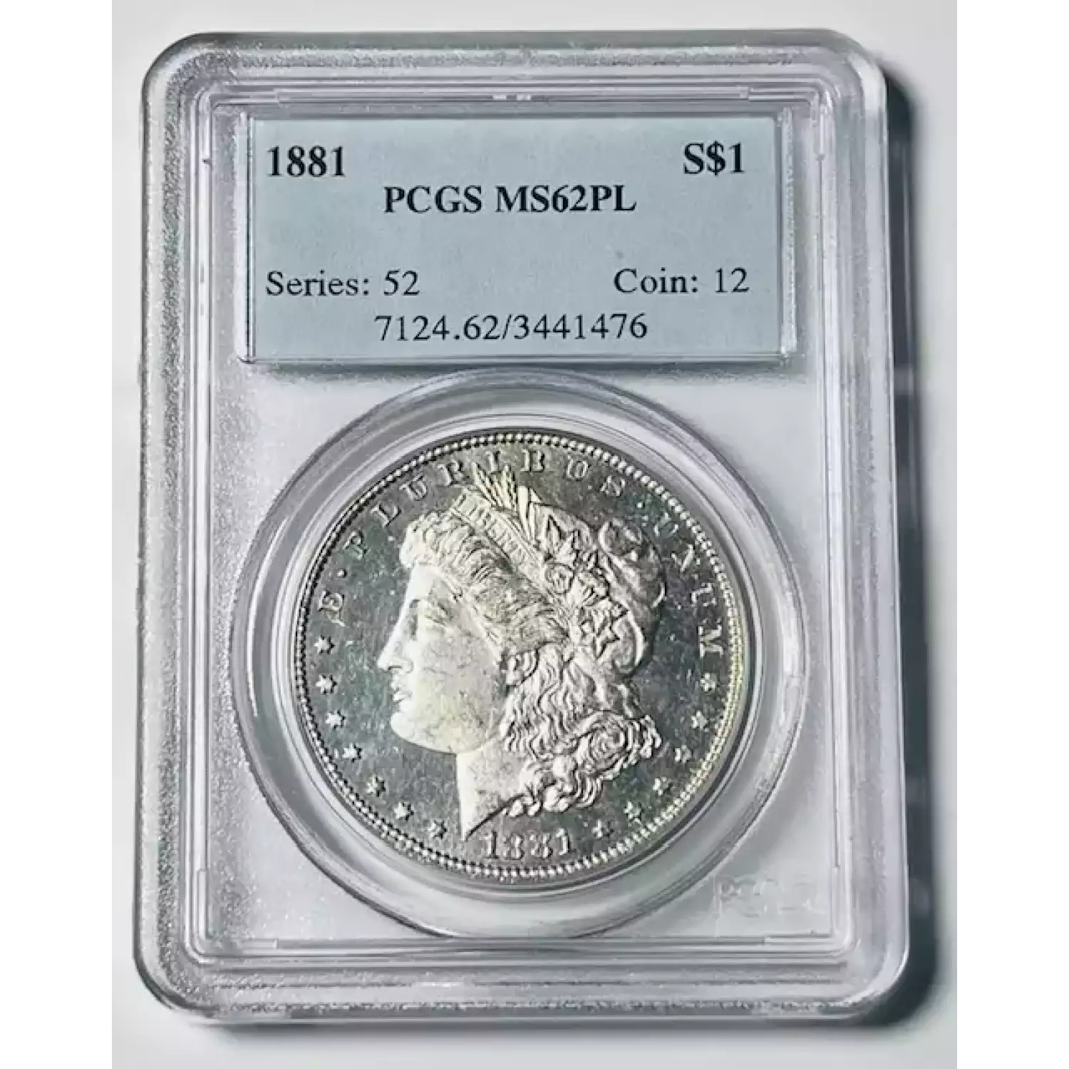 1881 Morgan Silver Dollar PCGS MS-62 PL - Bob Paul Rare Coins