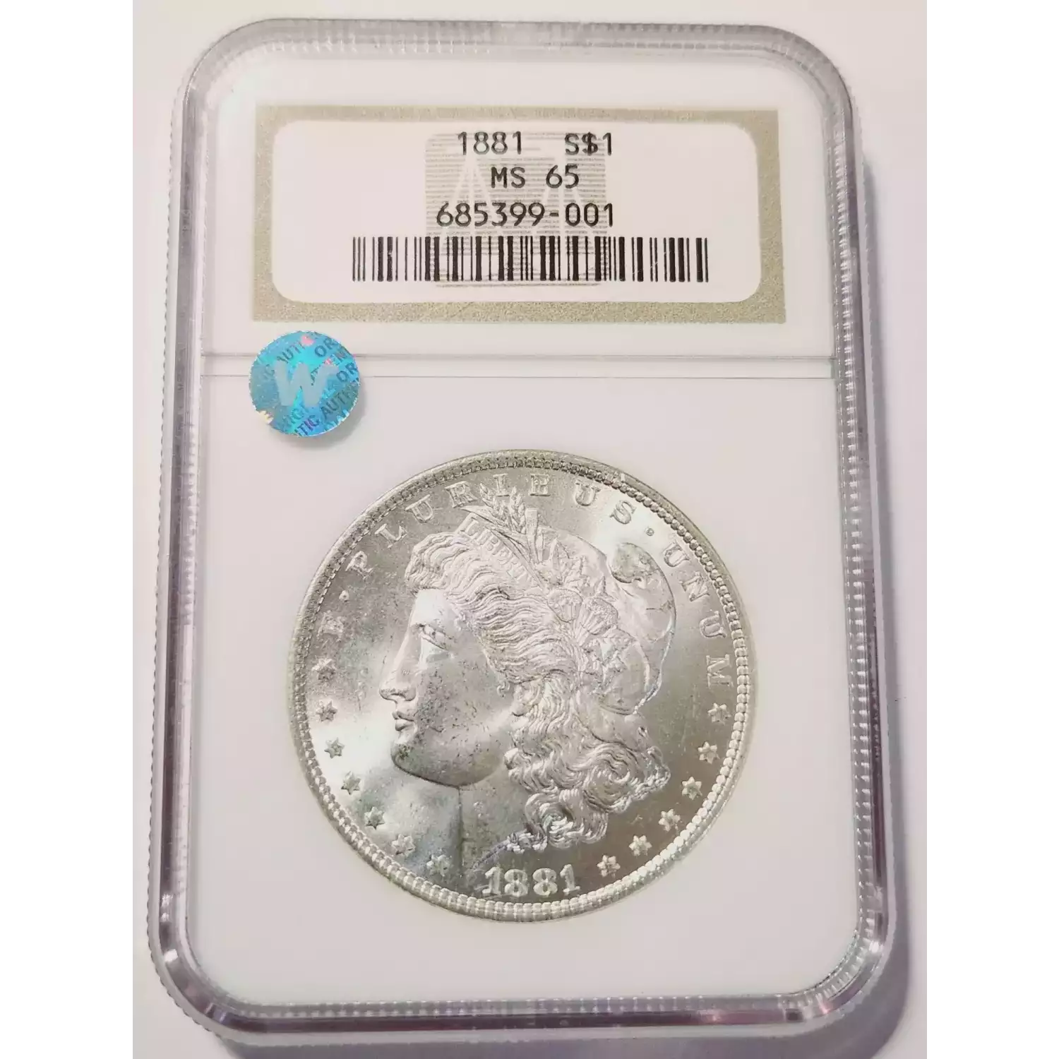 1881 Morgan Silver Dollar NGC MS-65 Sight White - Bob Paul Rare Coins