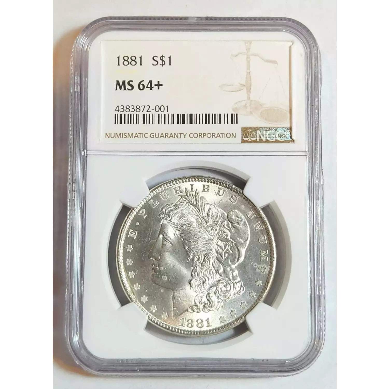 1881 Morgan Silver Dollar NGC MS-64+ - Bob Paul Rare Coins