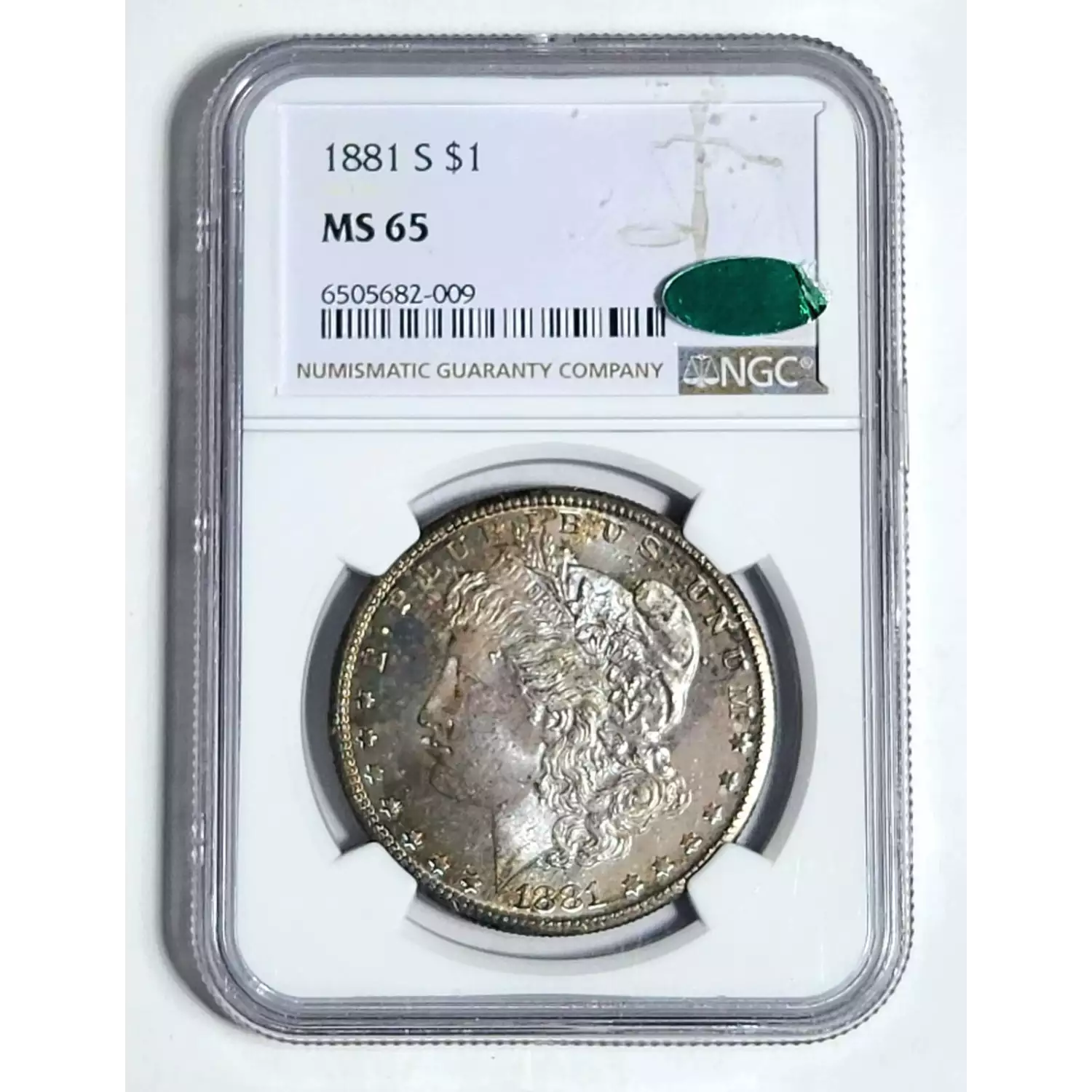 1881-S Morgan Silver Dollar NGC MS-65 CAC - Bob Paul Rare Coins