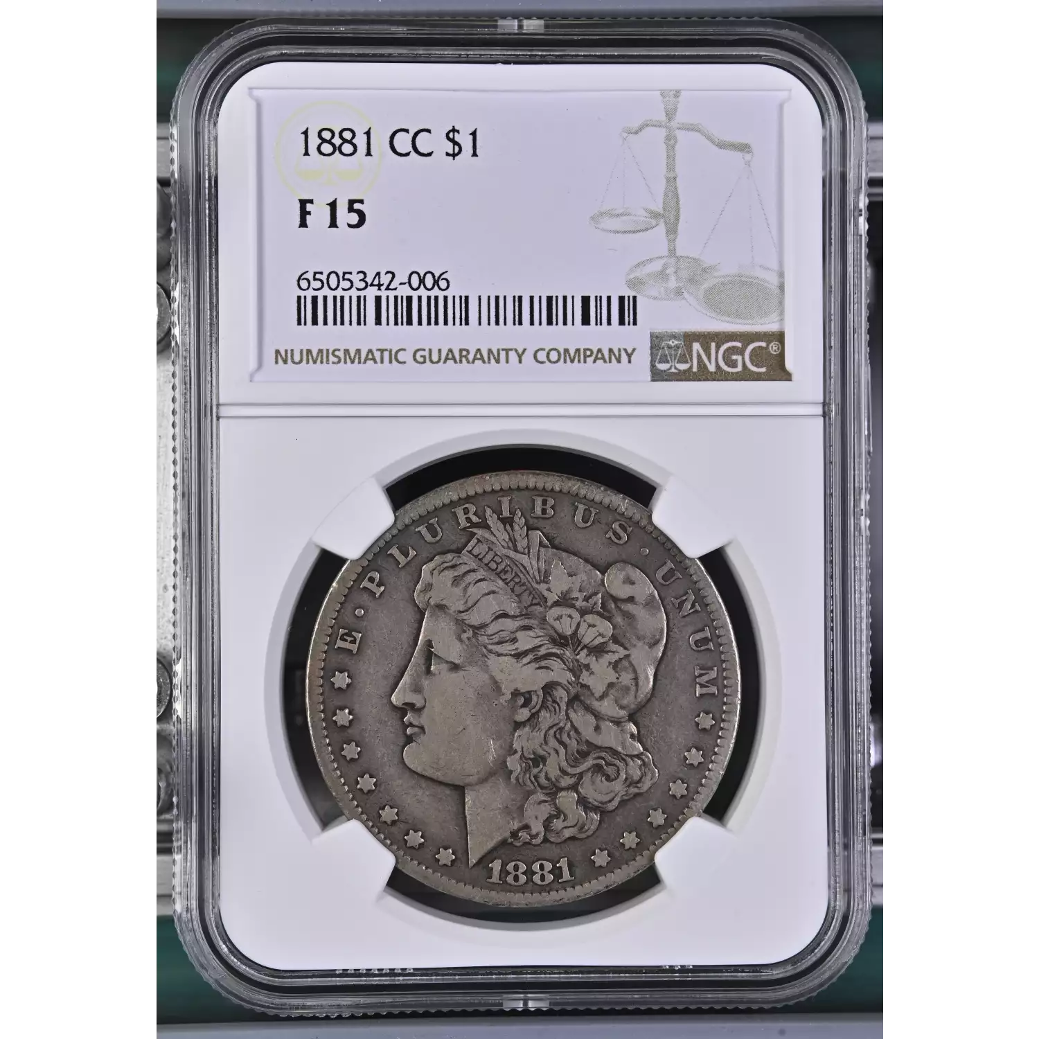 1881-CC Morgan Silver Dollar NGC F-15 - Bob Paul Rare Coins