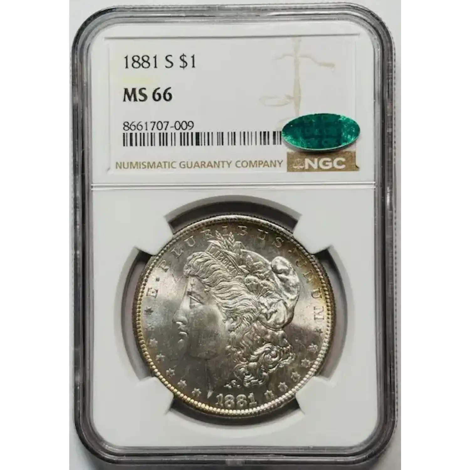 1881-S Morgan Silver Dollar NGC MS-66 DMPL Reverse! CAC - Bob Paul Rare Coins