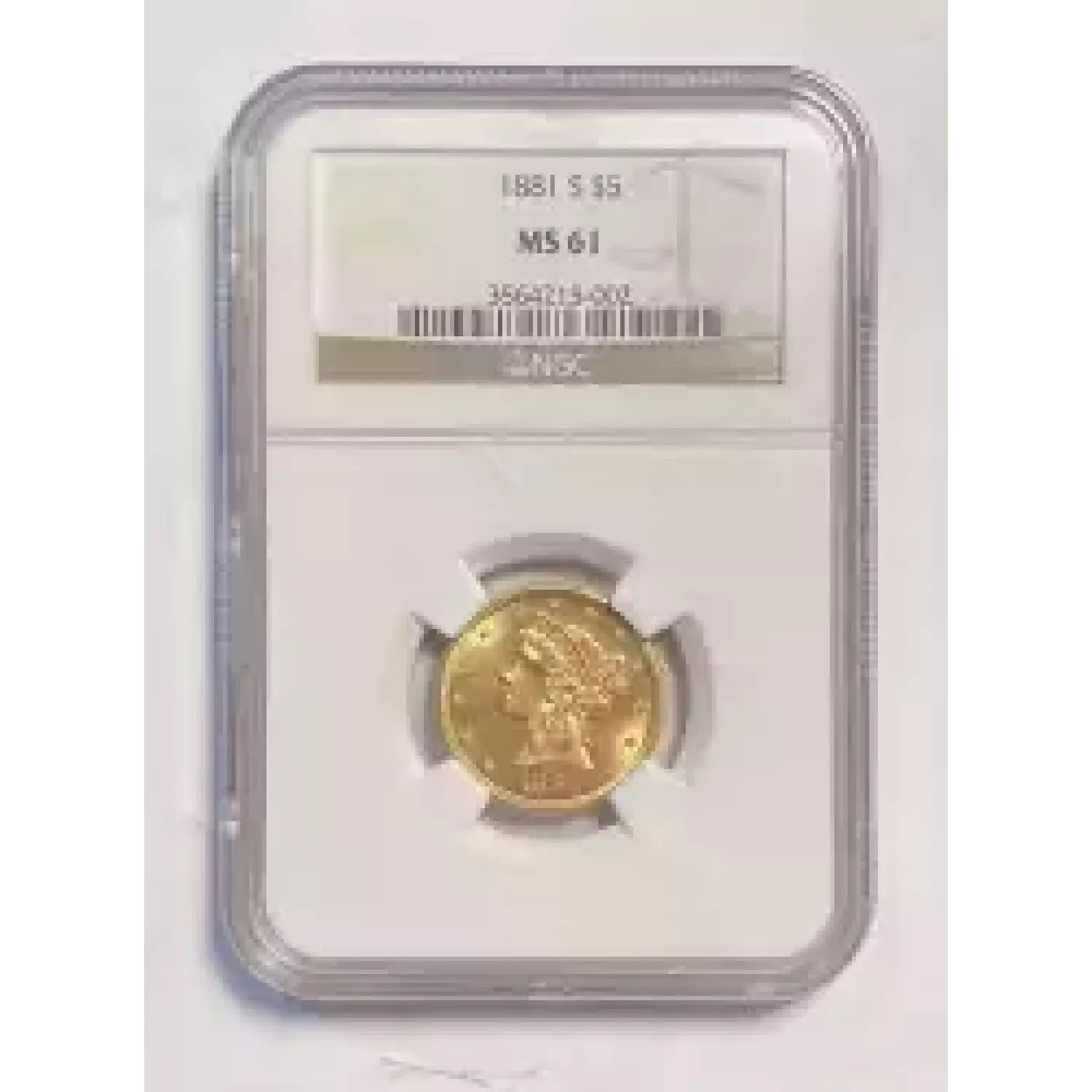 1881-S Gold Half Eagles Liberty Head NGC MS-61 - Bob Paul Rare Coins