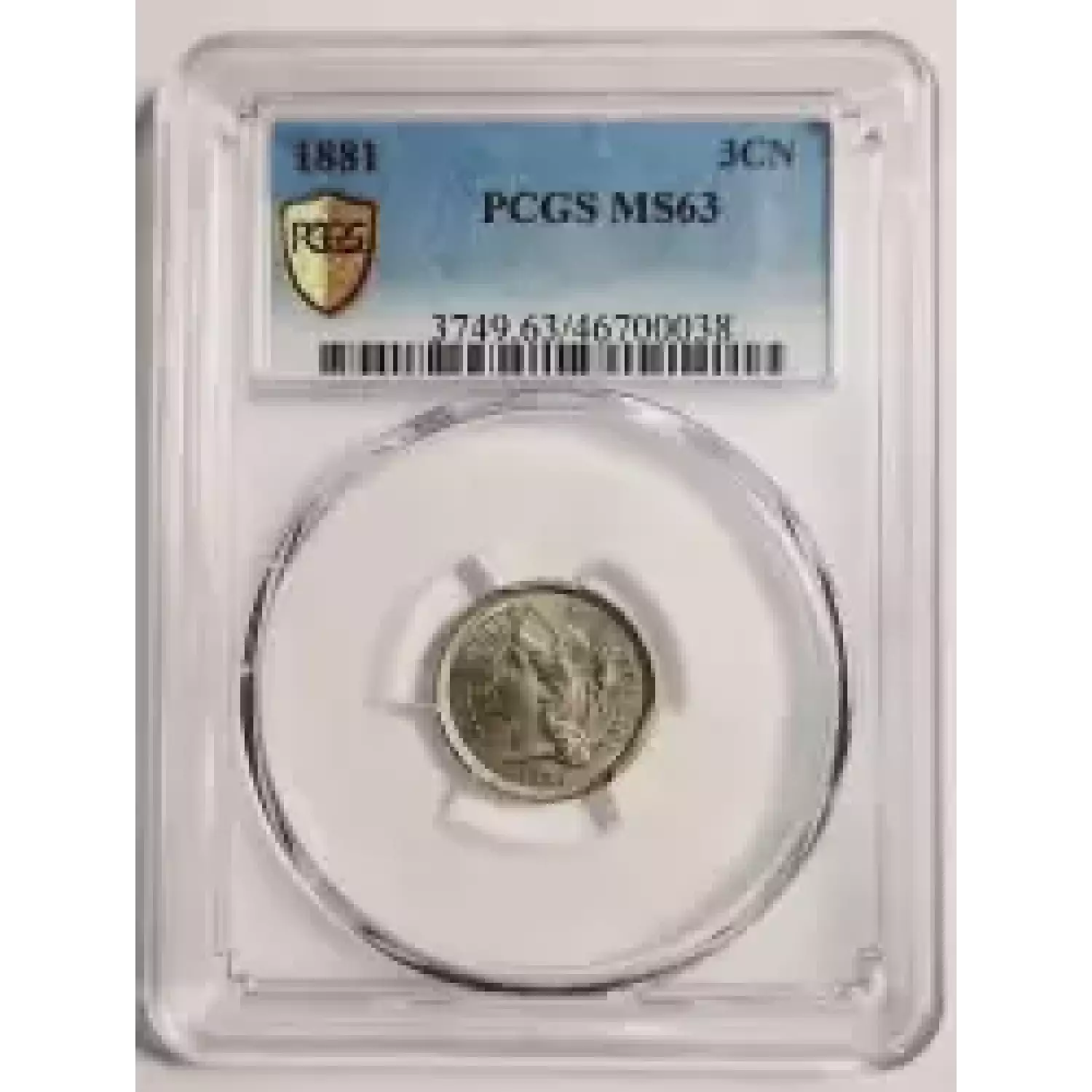 1881 Three Cent Pieces (Nickel) PCGS MS-63 - Bob Paul Rare Coins