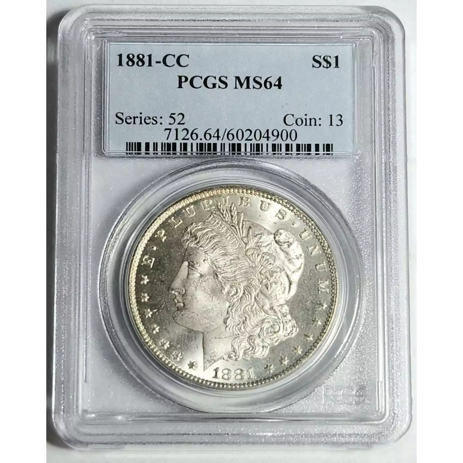 1881-CC Morgan Silver Dollar PCGS MS-64 - Bob Paul Rare Coins