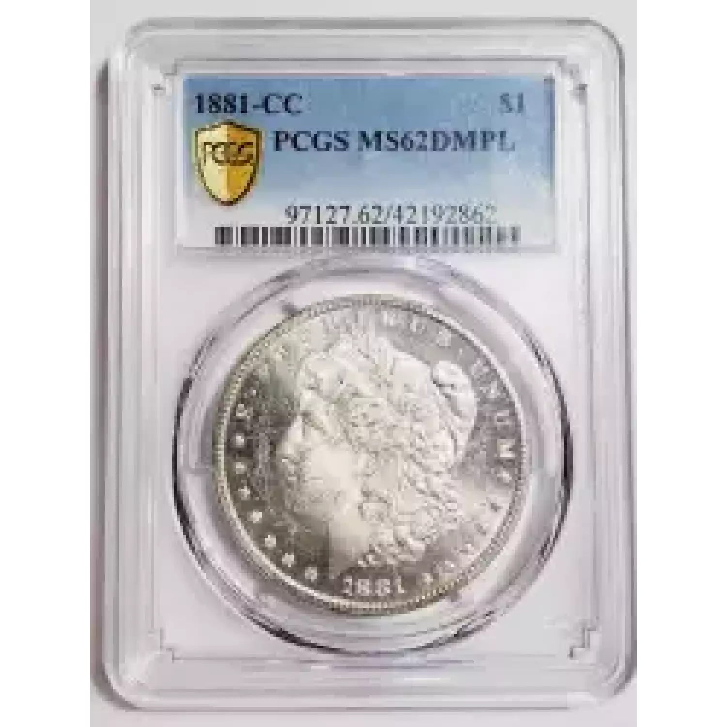 1881-CC Morgan Silver Dollar PCGS MS-62 DMPL - Bob Paul Rare Coins