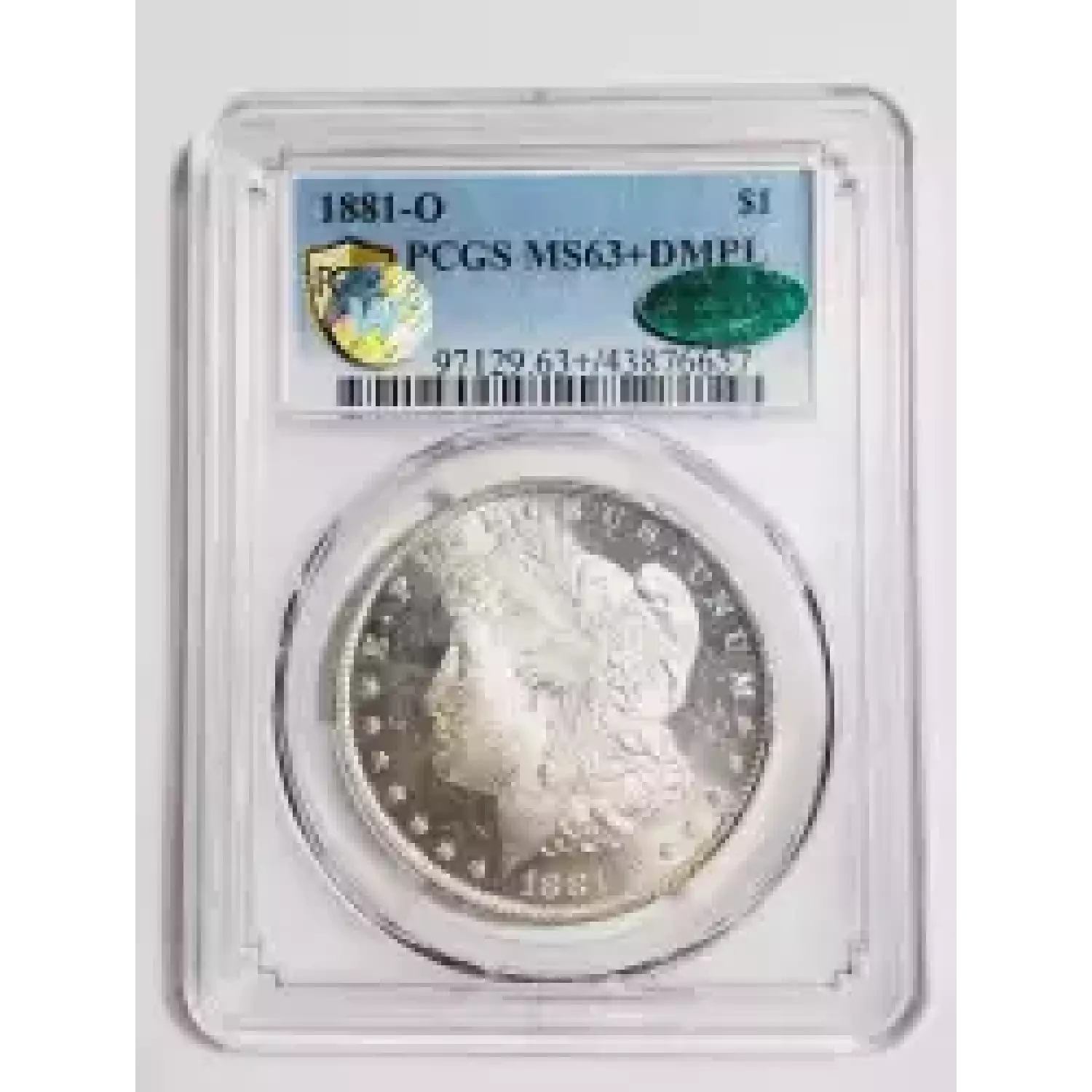 1881-O Morgan Silver Dollar PCGS MS-63+ DMPL CAC, Sight White - Bob ...