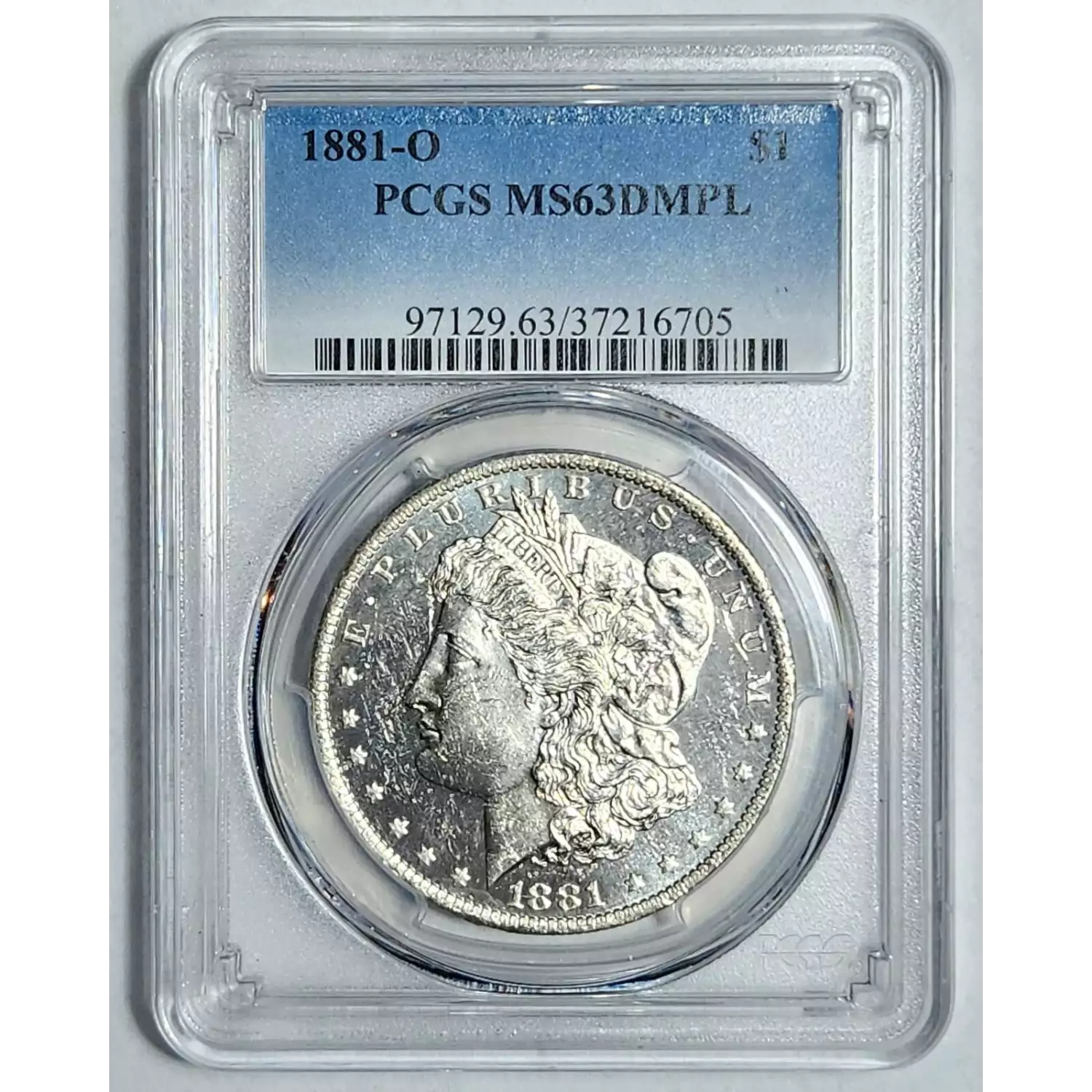 1881-O Morgan Silver Dollar PCGS MS-63 DMPL - Bob Paul Rare Coins