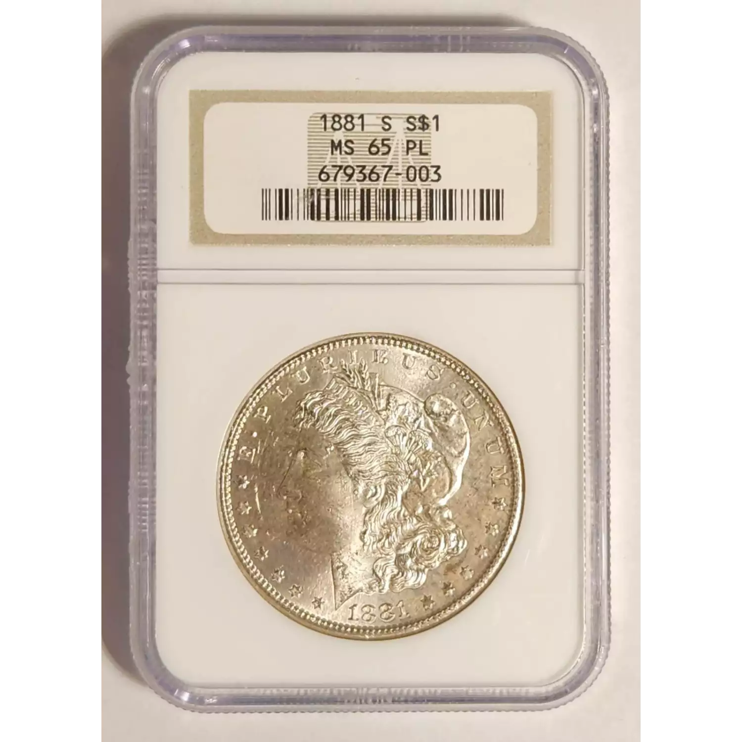 1881-S Morgan Silver Dollar NGC MS-65 PL - Bob Paul Rare Coins