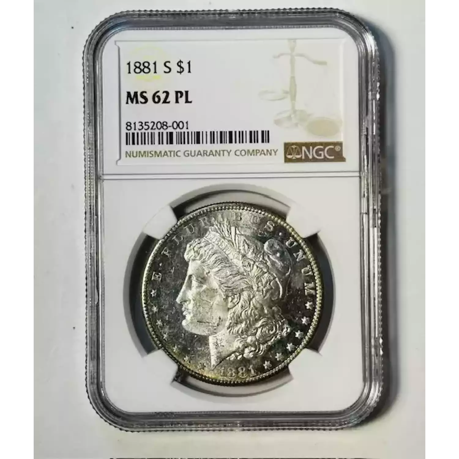 1881-S Morgan Silver Dollar NGC MS-62 PL - Bob Paul Rare Coins