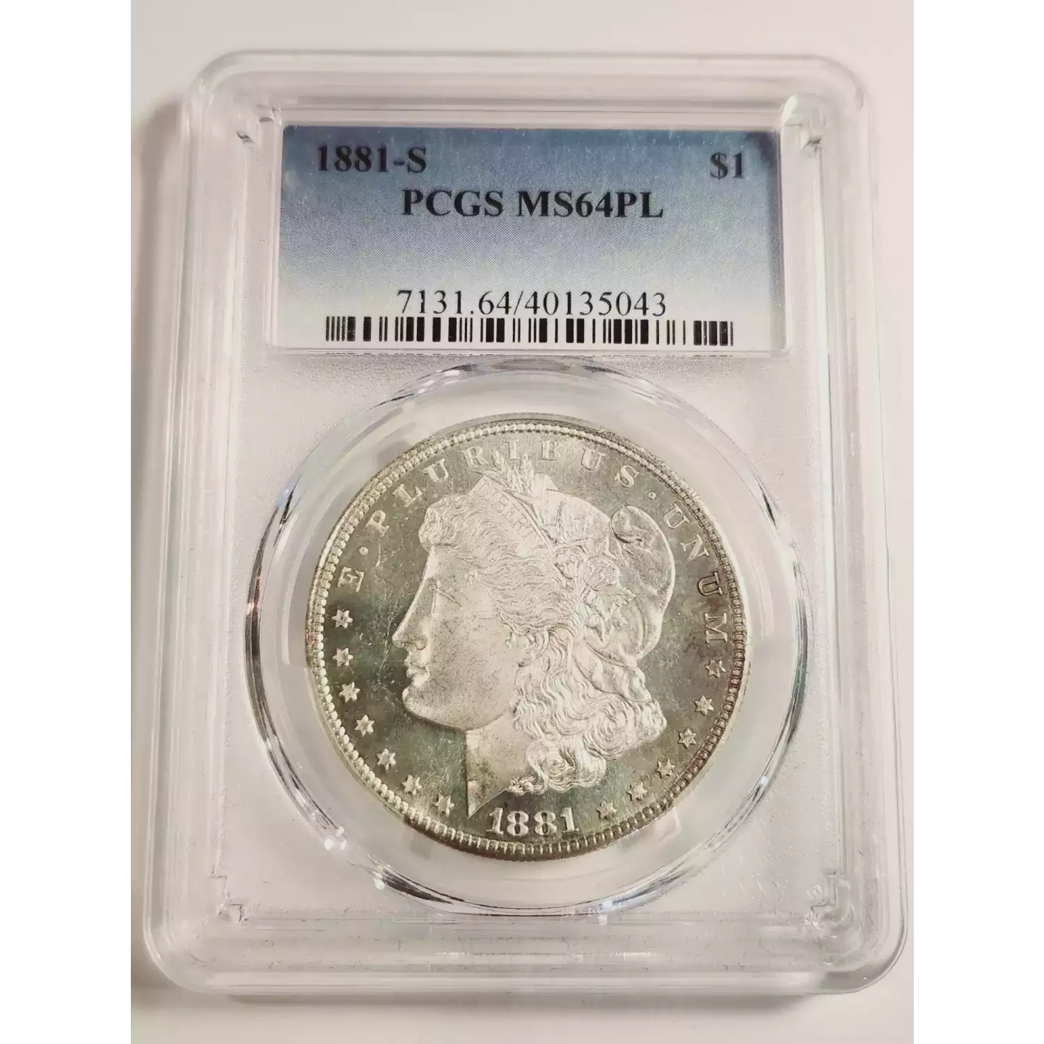 1881-S Morgan Silver Dollar PCGS MS-64 PL - Bob Paul Rare Coins