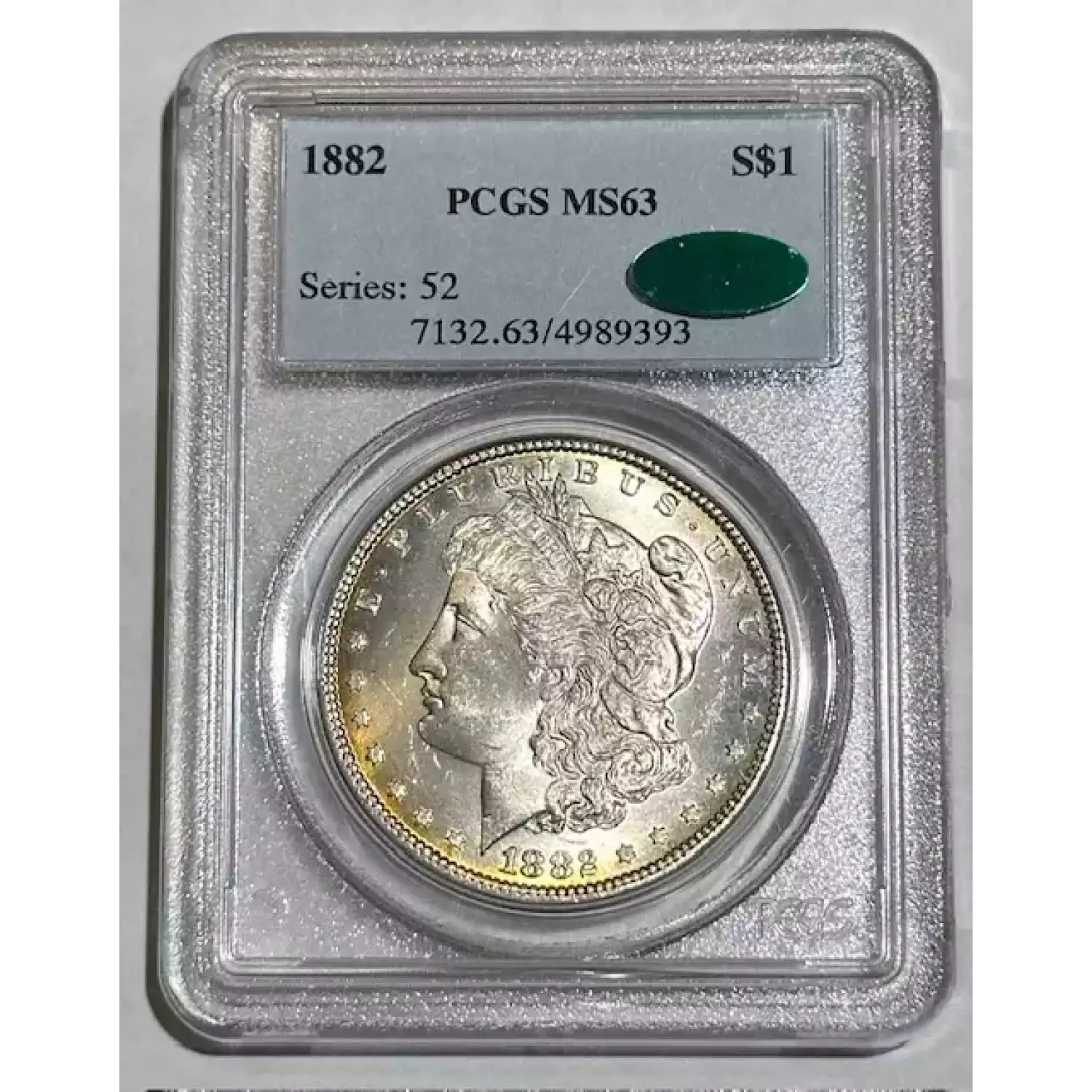 1882 Morgan Silver Dollar PCGS MS-63 CAC - Bob Paul Rare Coins