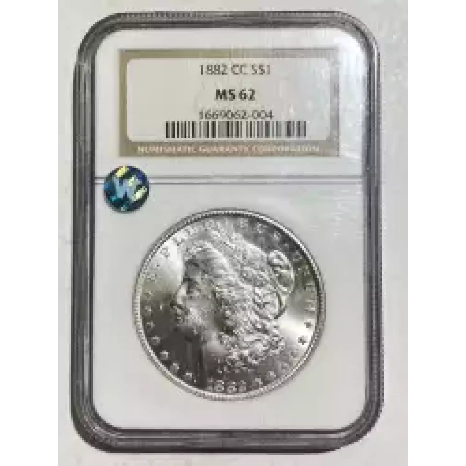 1882-CC Morgan Silver Dollar NGC MS-62 Sight White - Bob Paul Rare Coins