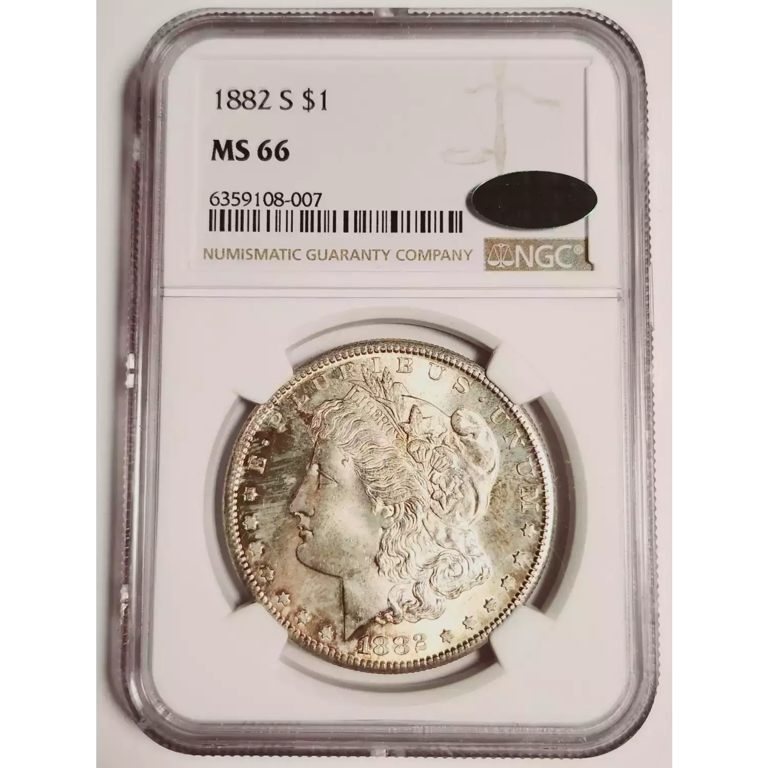 1882-S Morgan Silver Dollar NGC MS-66 CAC - Bob Paul Rare Coins