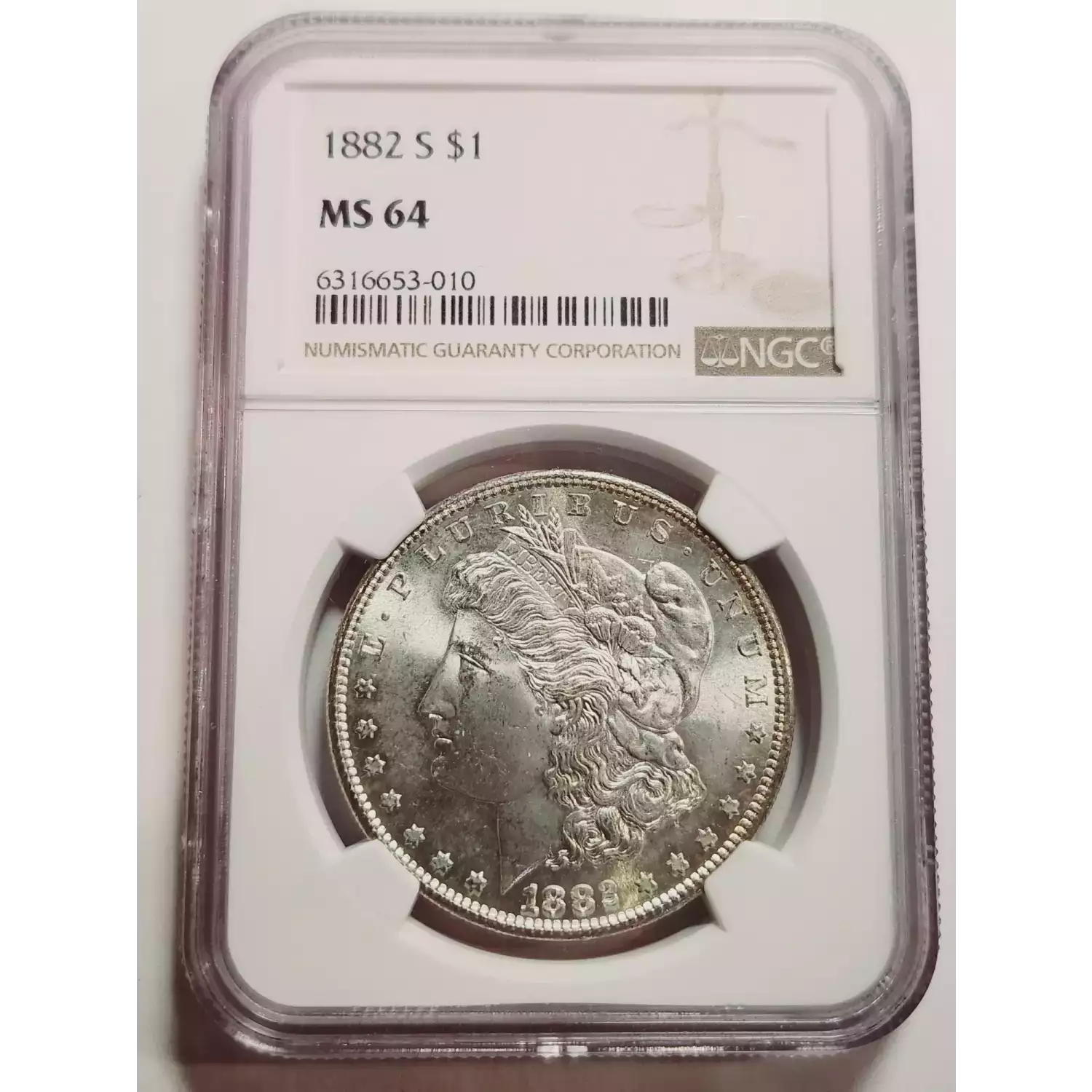 1882-S Morgan Silver Dollar NGC MS-64 - Bob Paul Rare Coins