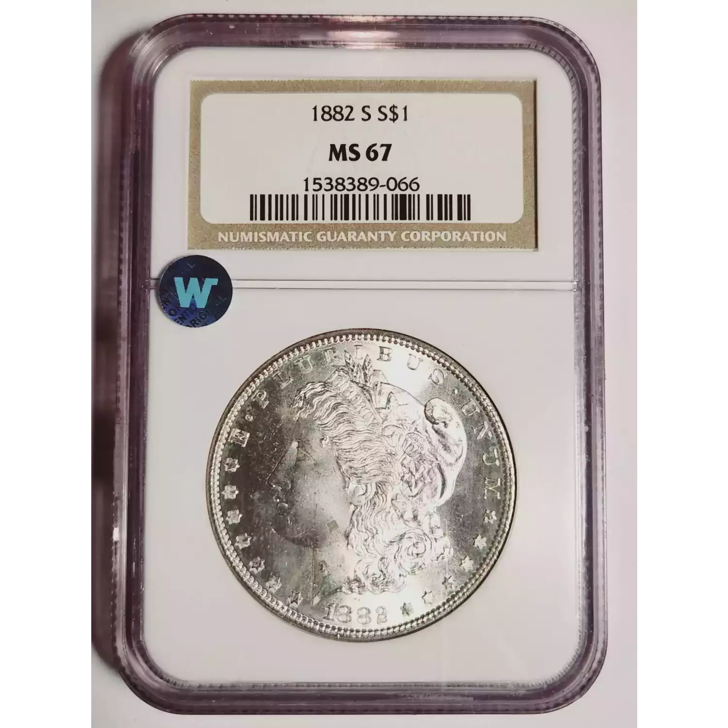1882-S Morgan Silver Dollar NGC MS-67 Sight White - Bob Paul Rare Coins