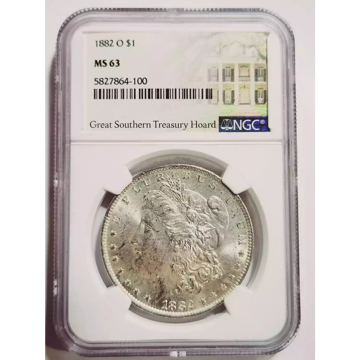 1882-O Morgan Silver Dollar NGC MS-63 - GREAT SOUTHERN TREASURY HOARD ...