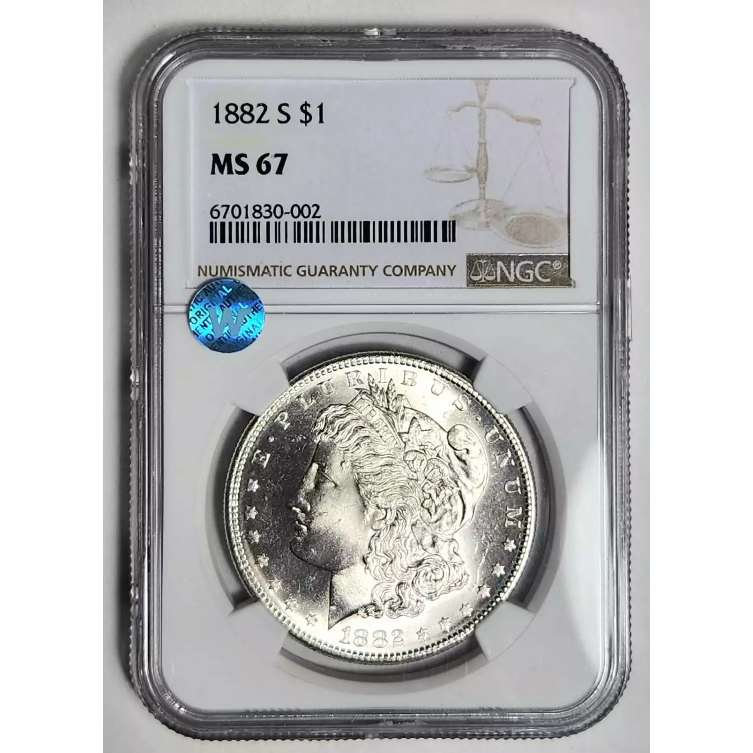 1882-S NGC MS-67 - Bob Paul Rare Coins