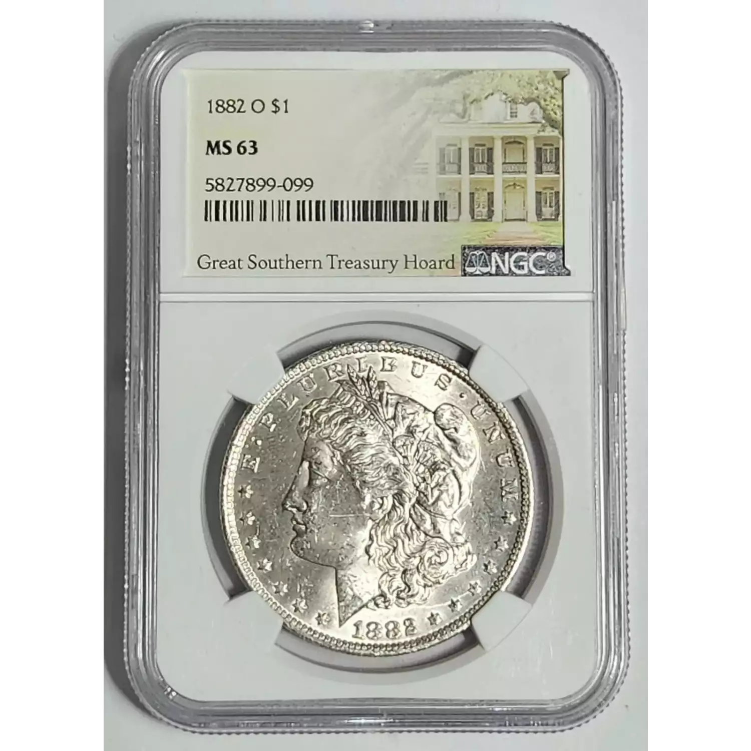 1882-O Morgan Silver Dollar NGC MS-63 - GREAT SOUTHERN TREASURY HOARD - Bob Paul Rare Coins