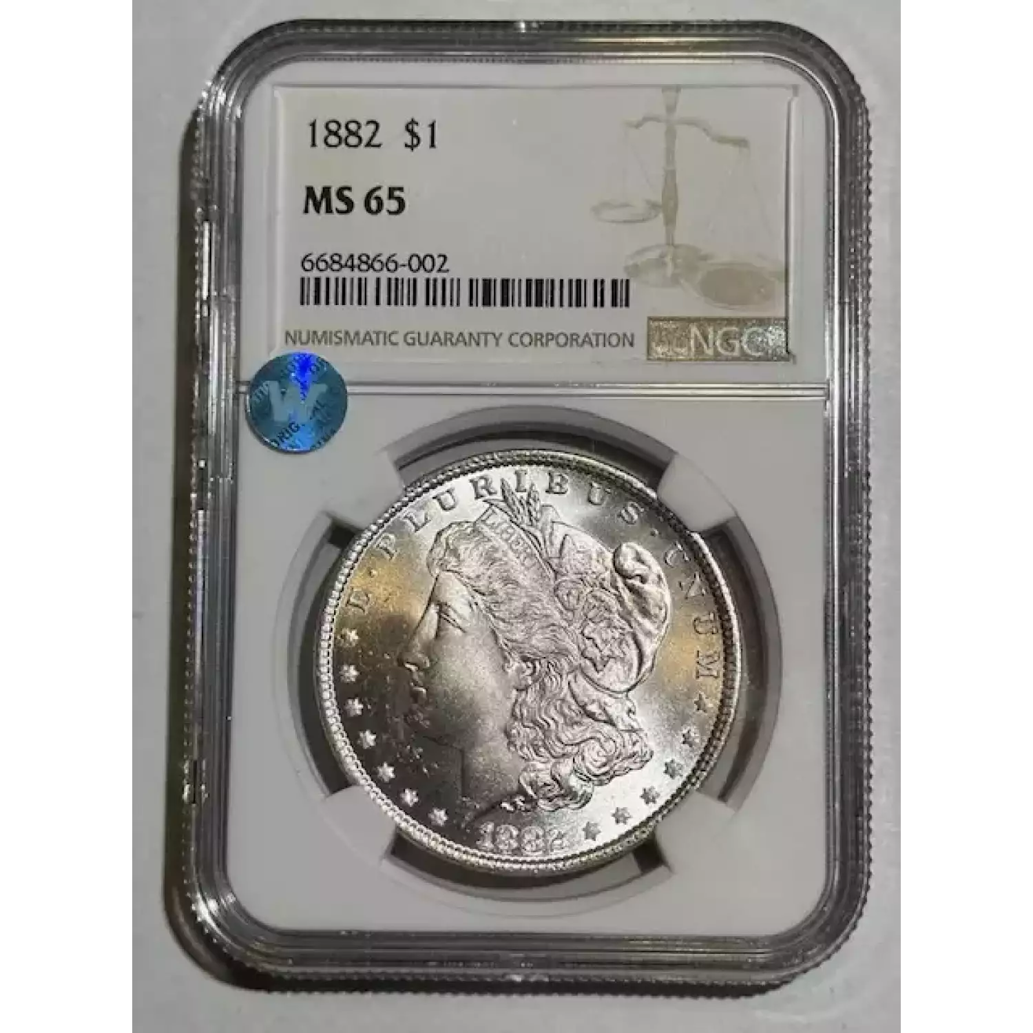 1882 Morgan Silver Dollar NGC MS-65 Sight White - Bob Paul Rare Coins