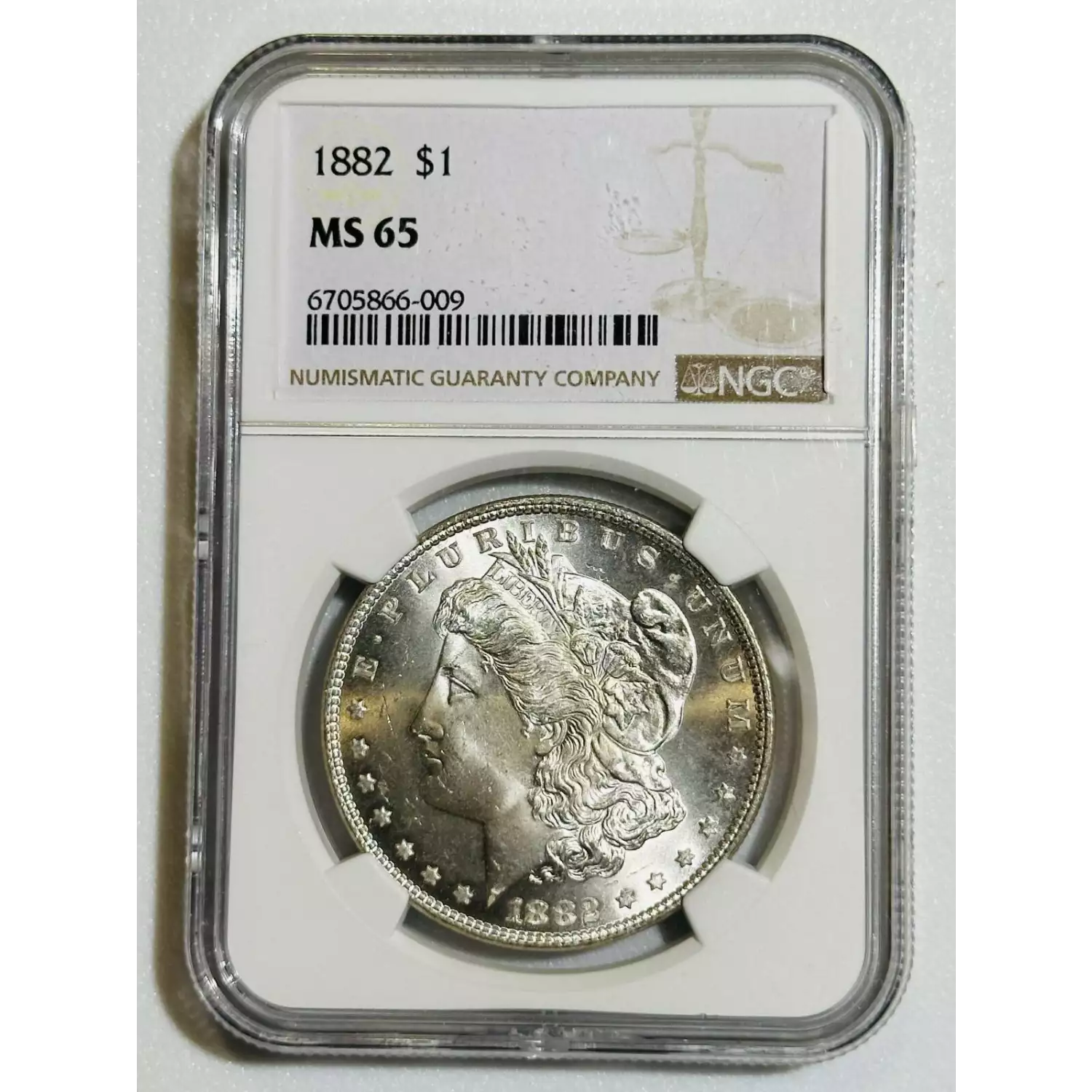 1882 Morgan Silver Dollar NGC MS-65 - Bob Paul Rare Coins