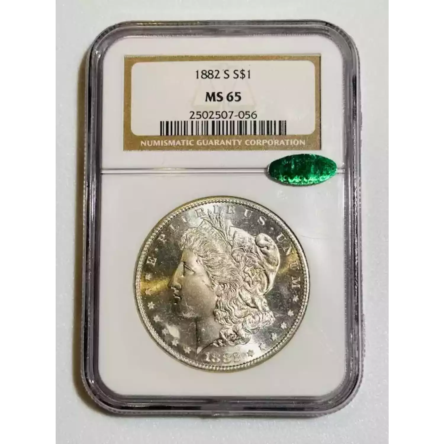 1882-S Morgan Silver Dollar NGC MS-65 Premium Quality! CAC - Bob Paul ...