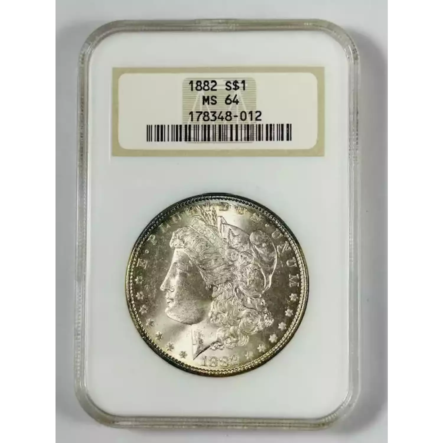1882 Morgan Silver Dollar NGC MS-64 Old Fatty Slab - Bob Paul Rare Coins