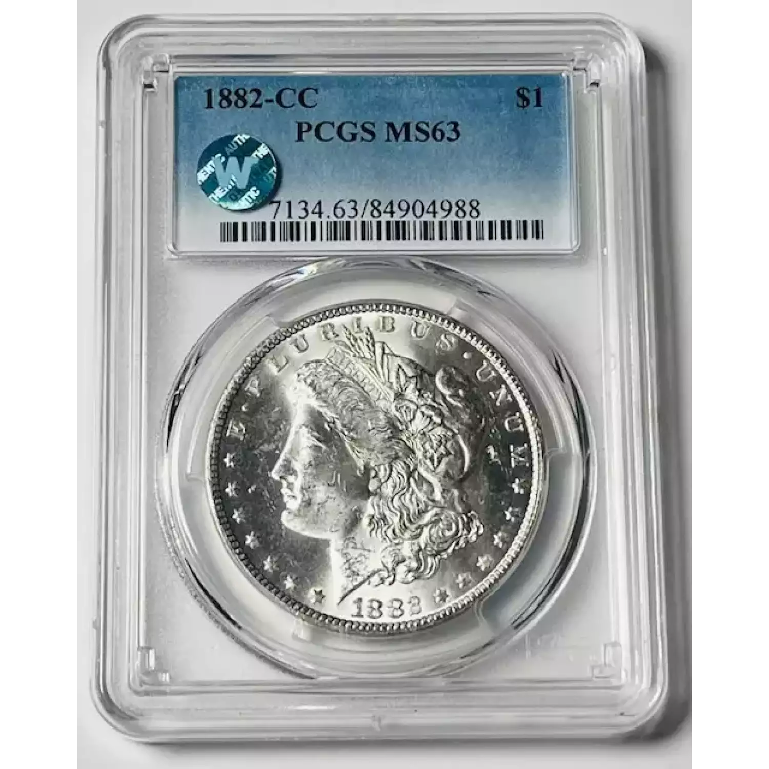 1882-CC Morgan Silver Dollar PCGS MS-63 Sight White - Bob Paul Rare Coins