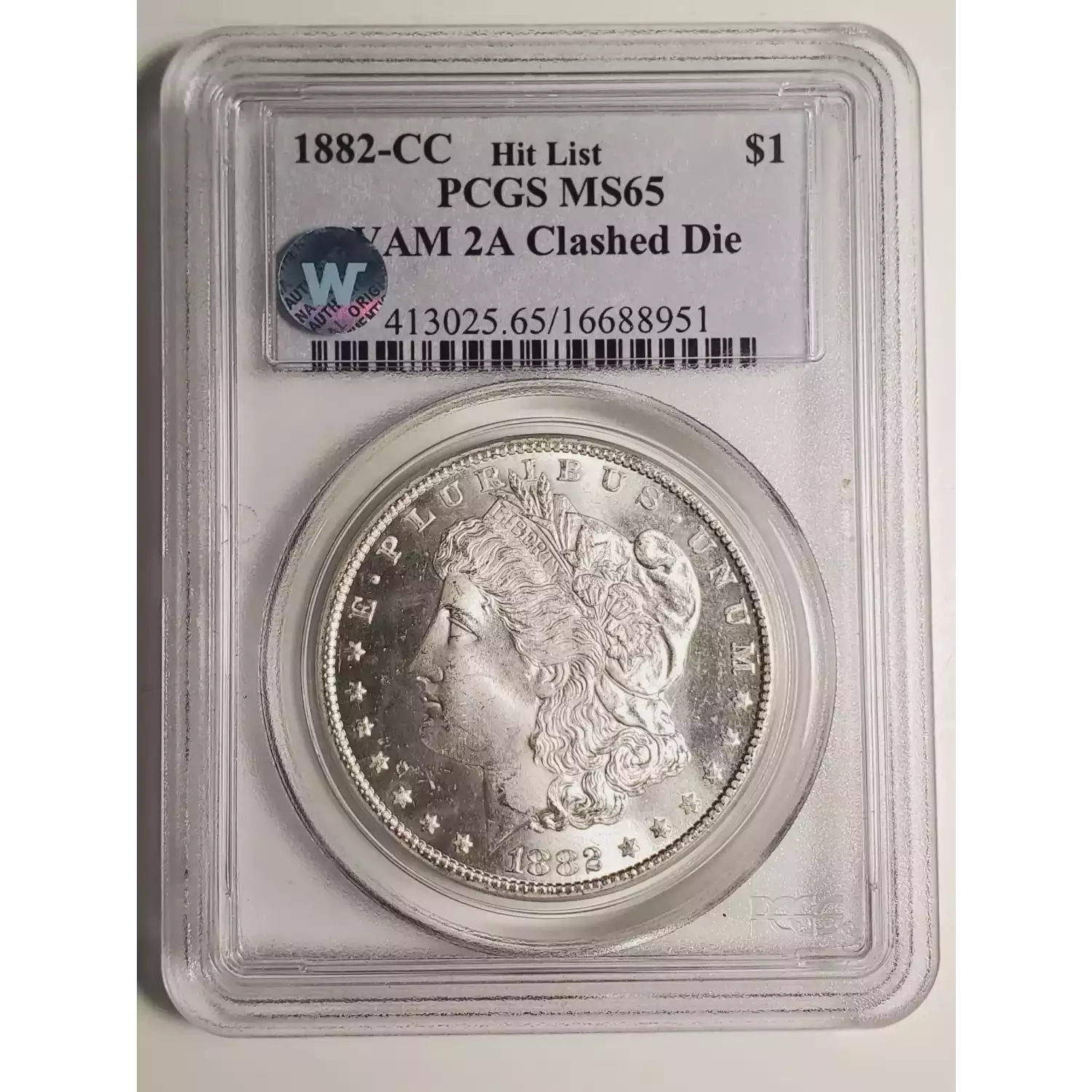 1882-CC Morgan Silver Dollar PCGS MS-65 VAM 2A Clashed Die - Hit List ...