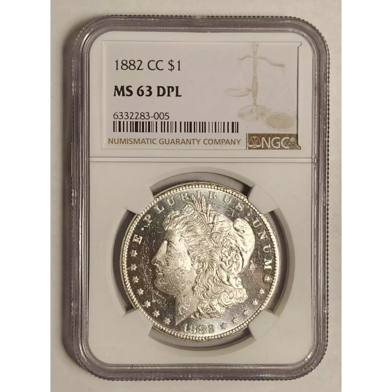 1882-CC Morgan Silver Dollar NGC MS-63 DPL - CAMEO - Bob Paul Rare Coins