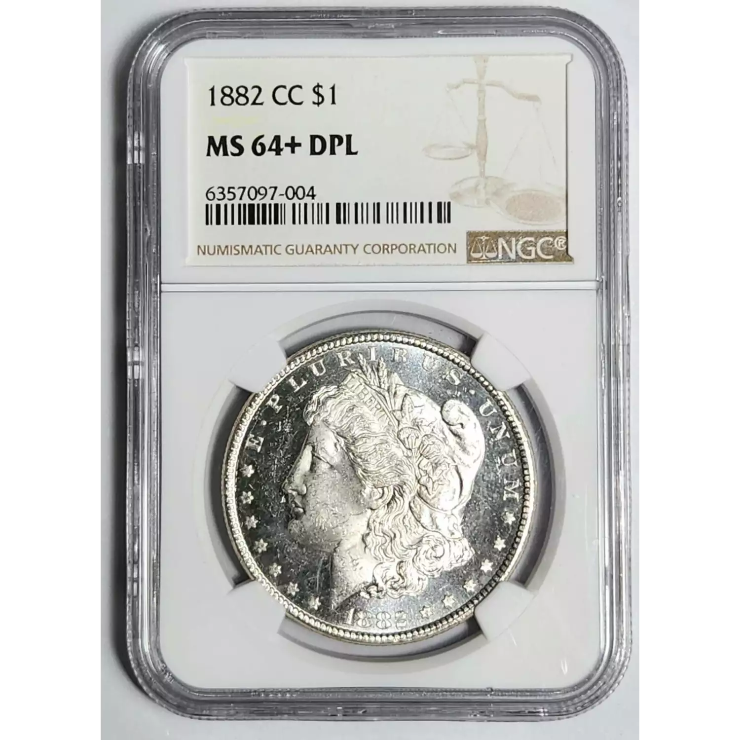 1882-CC Morgan Silver Dollar NGC MS-64+ DPL - Bob Paul Rare Coins