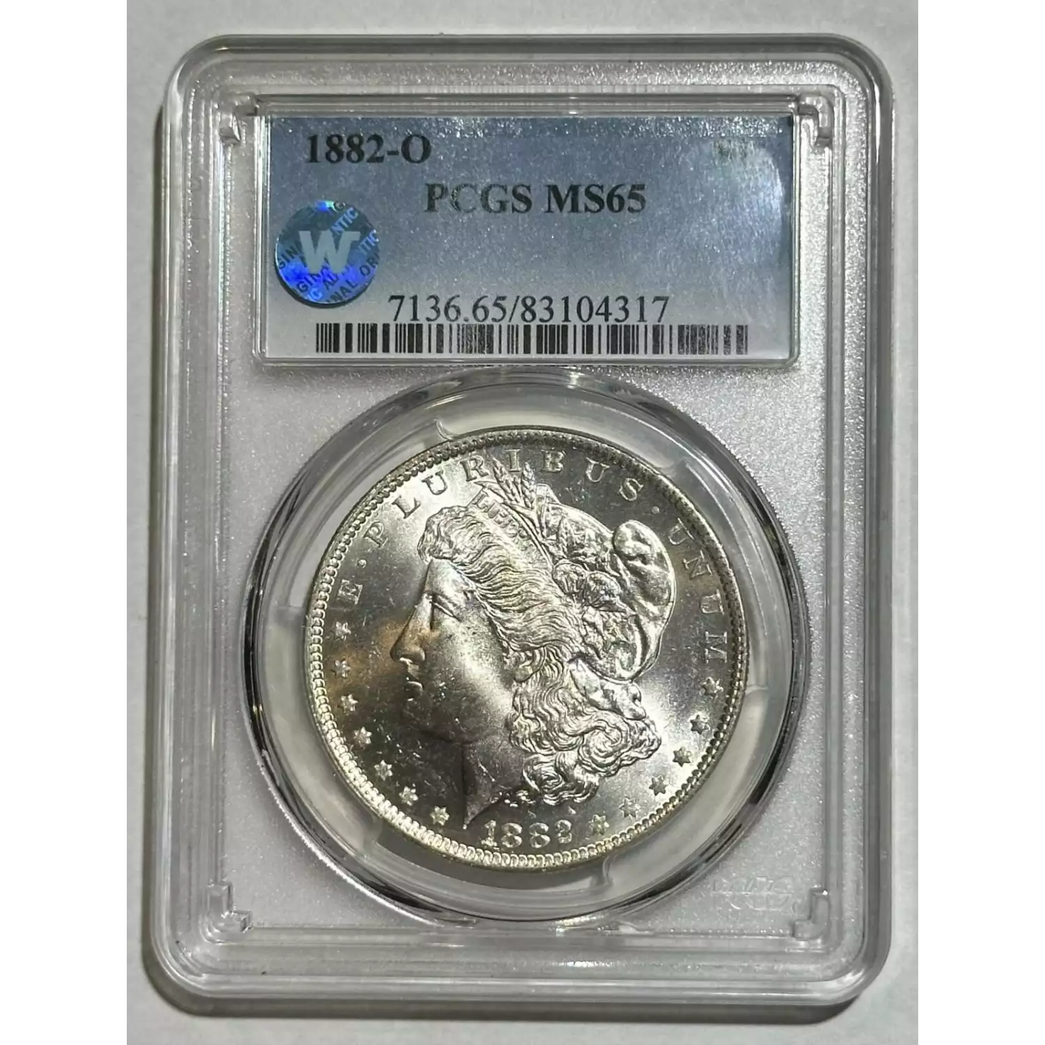 1882-O Morgan Silver Dollar PCGS MS-65 Sight White - Bob Paul Rare Coins