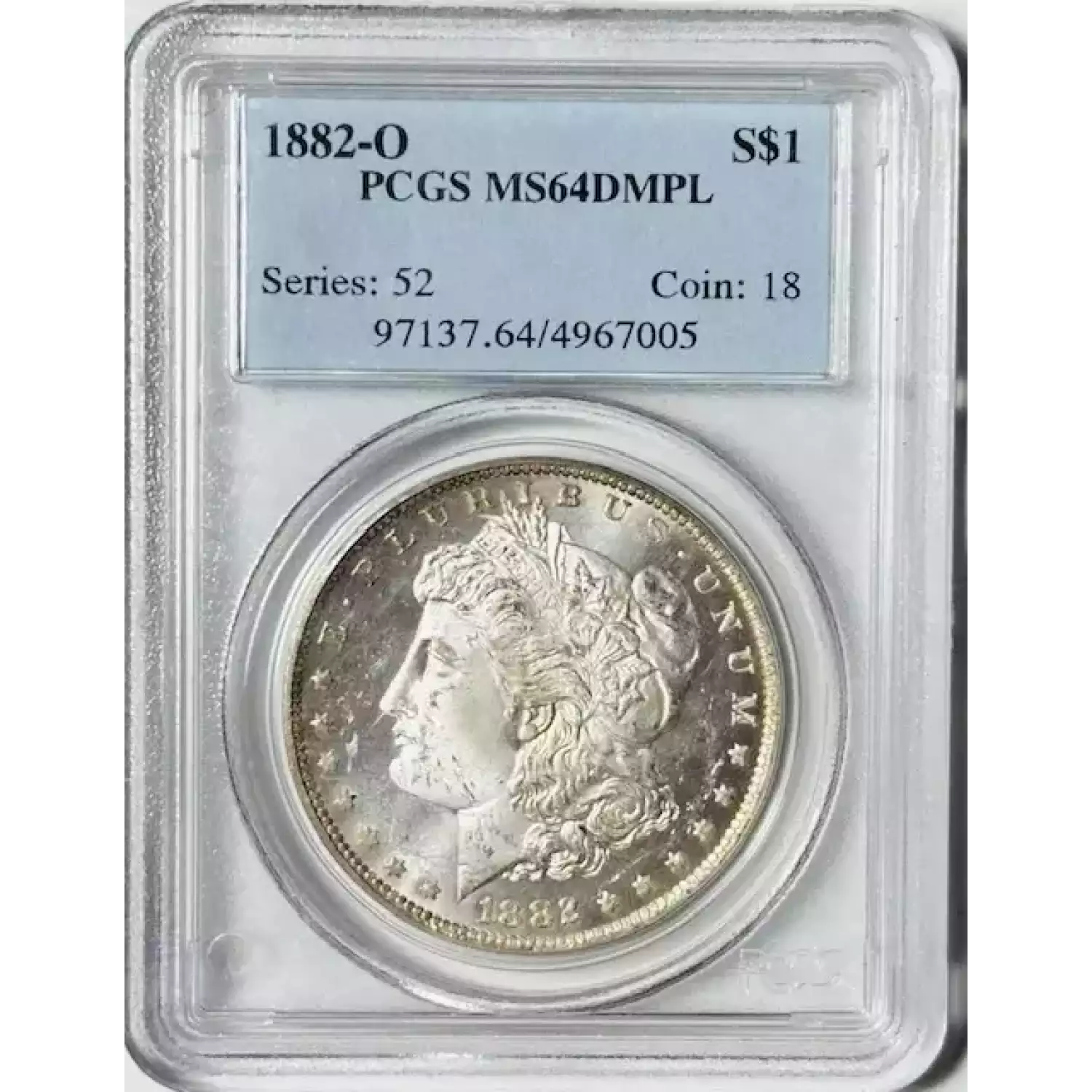 1882-O Morgan Silver Dollar PCGS MS-64 DMPL - Bob Paul Rare Coins