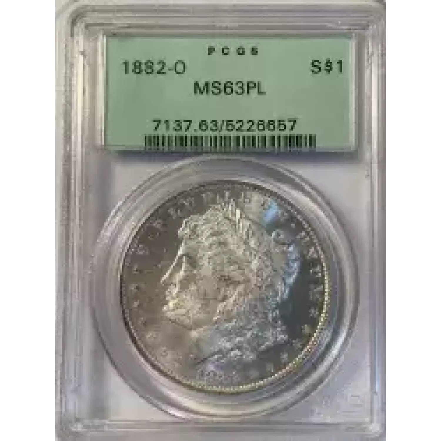 1882-O Morgan Silver Dollar PCGS MS-63 PL (OGH - Old Green Holder) - Bob Paul Rare Coins