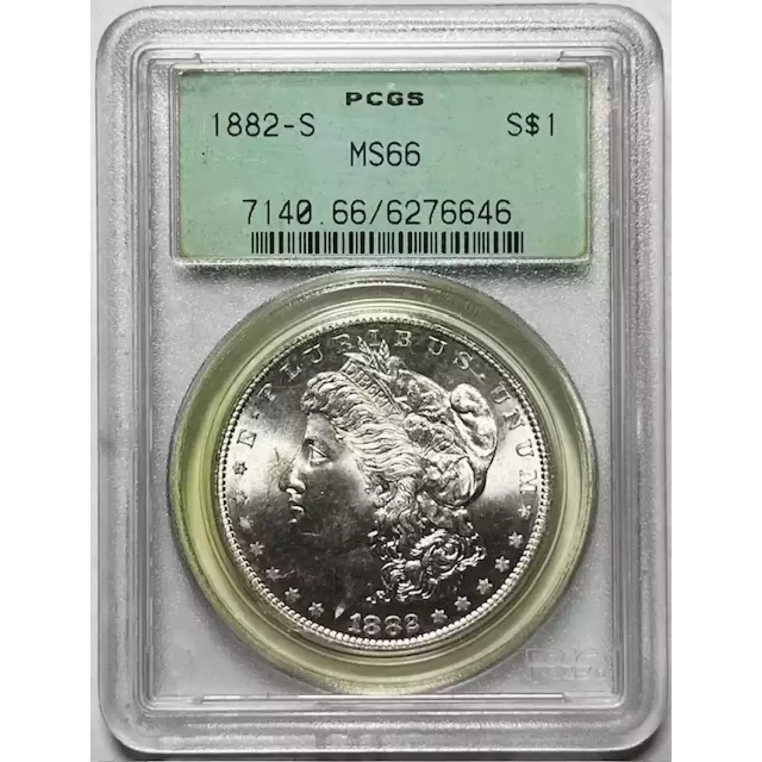 1882-S Morgan Silver Dollar PCGS MS-66 OGH! - Bob Paul Rare Coins