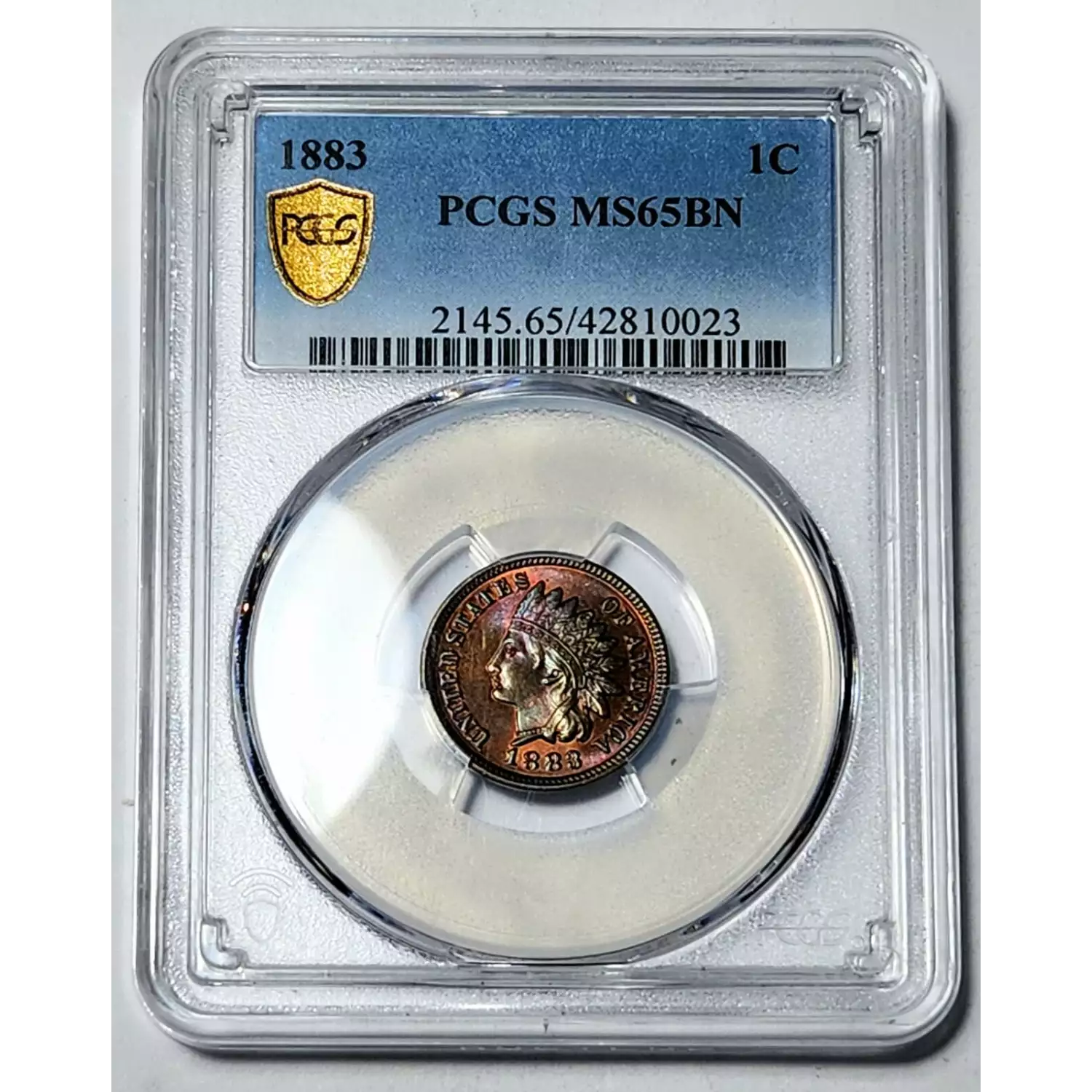 1883 Small Cents Indian Head PCGS MS-65 BN - Bob Paul Rare Coins