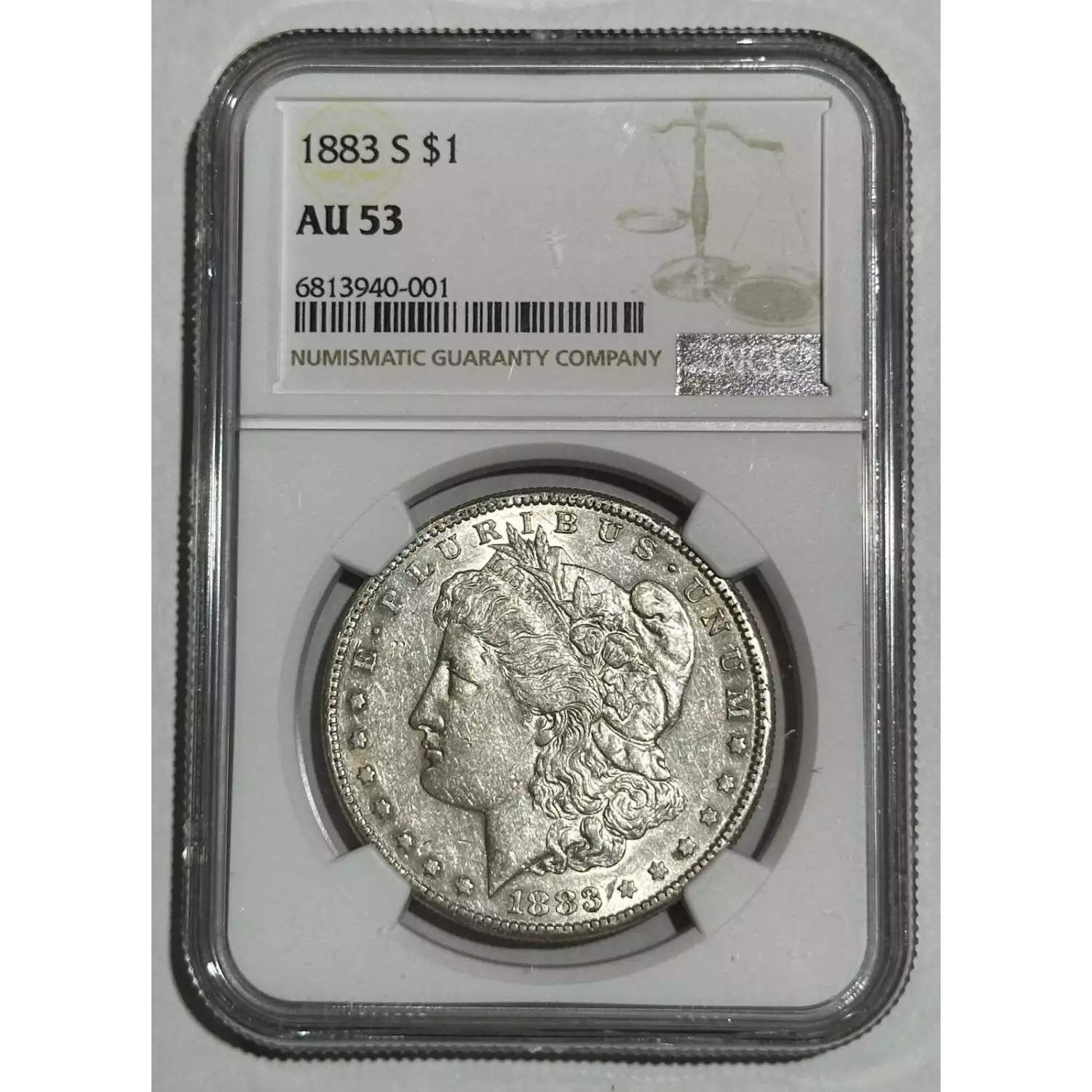 1883-S Morgan Silver Dollar NGC AU-53 - Bob Paul Rare Coins