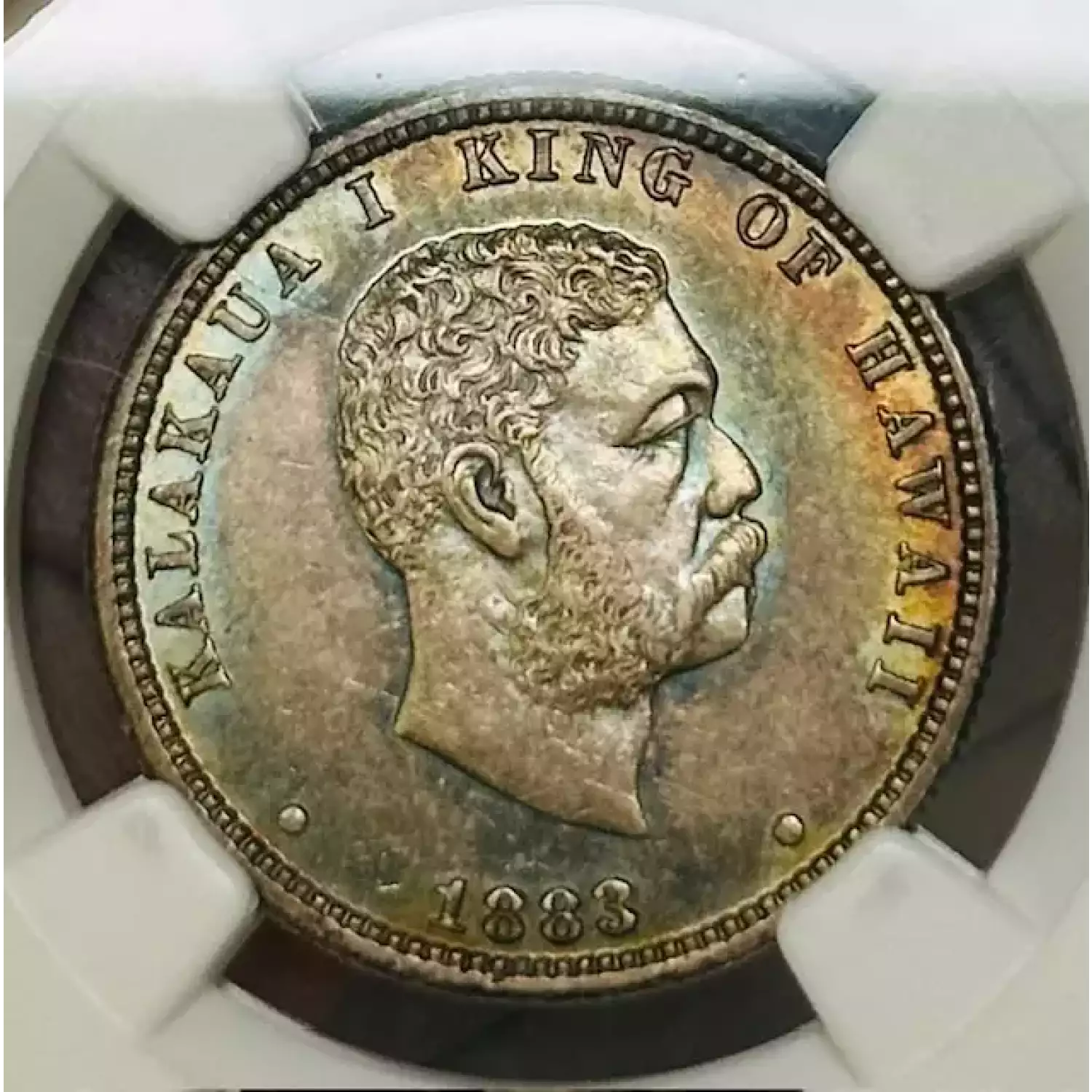 1883 Hawaiian 1883 Quarter Dollar NGC AU-58 Pretty Toning! - Bob Paul ...