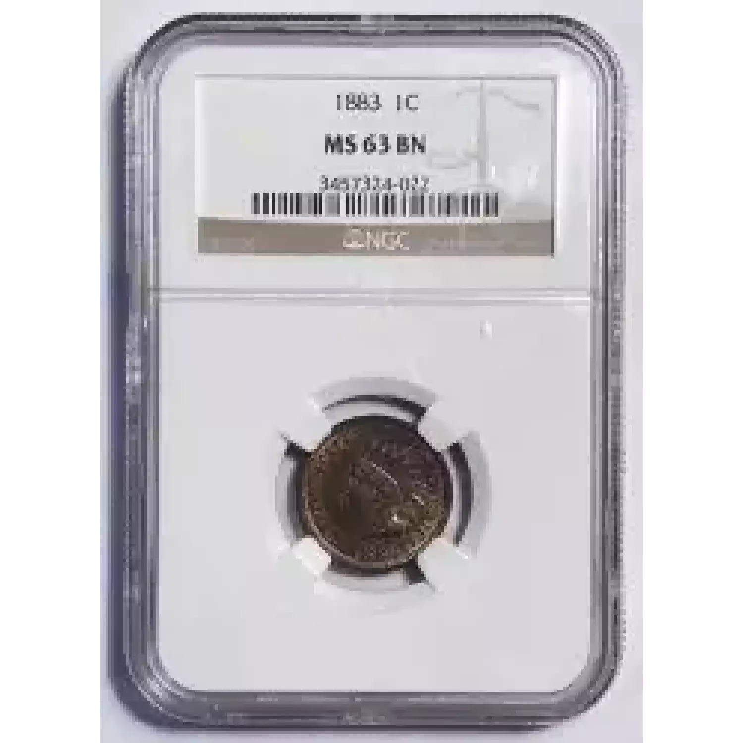 1883 Small Cents Indian Head NGC MS-63 BN - Bob Paul Rare Coins