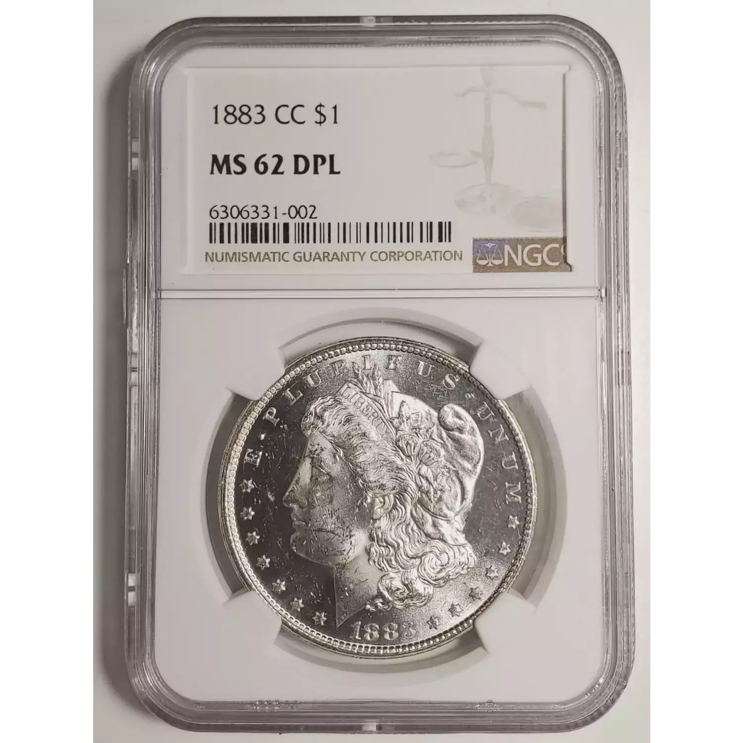 1883-CC Morgan Silver Dollar NGC MS-62 DPL (White!) - Bob Paul Rare Coins