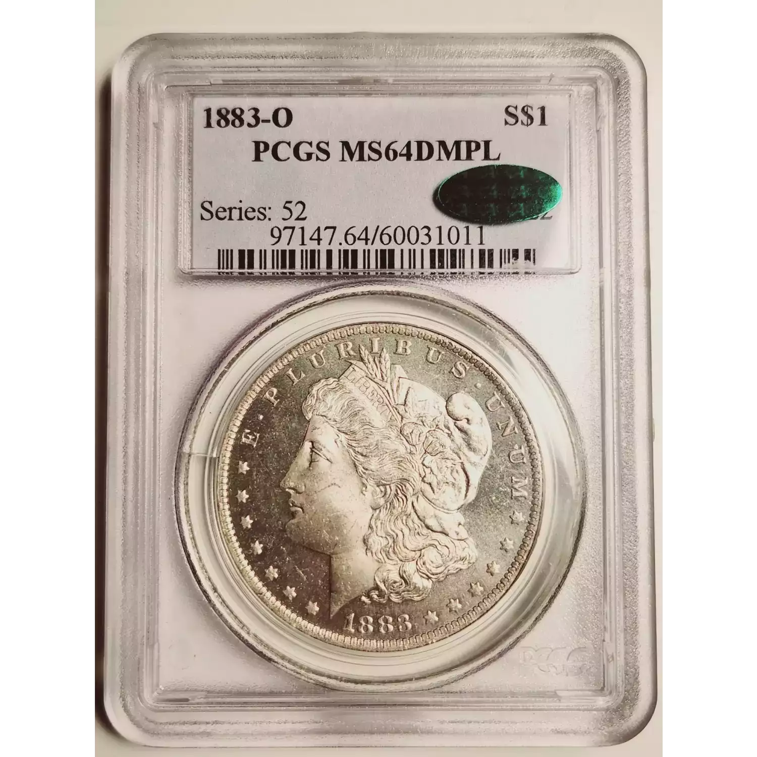 1883-O PCGS MS-64 DMPL Morgan Silver Dollar CAC - Bob Paul Rare Coins