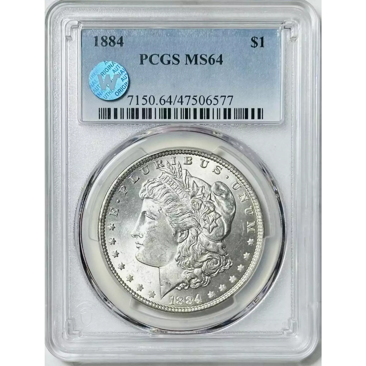 1884 Morgan Silver Dollar PCGS MS-64 Sight White - Bob Paul Rare Coins