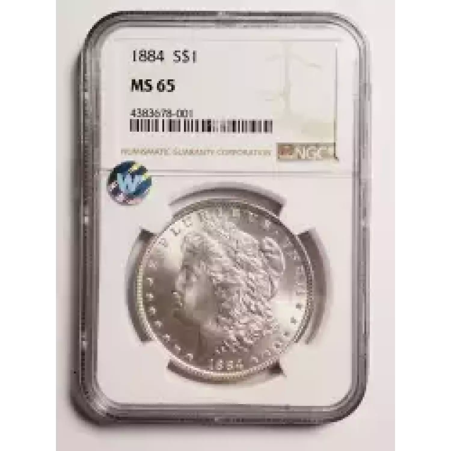 1884 Morgan Silver Dollar NGC MS-65 Sight White - Bob Paul Rare Coins