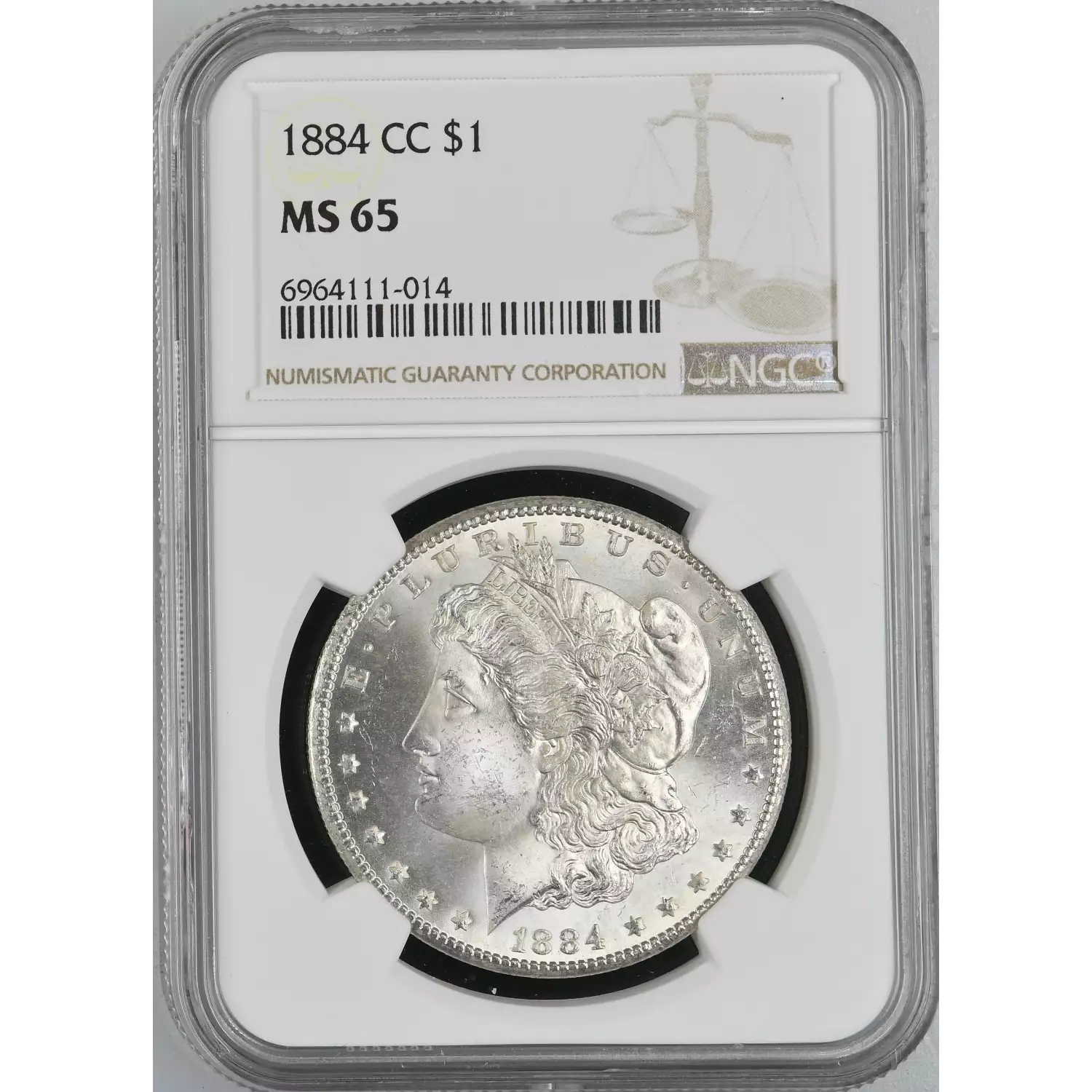 1884-CC Morgan Silver Dollar NGC MS-65 Carson City - Bob Paul Rare Coins