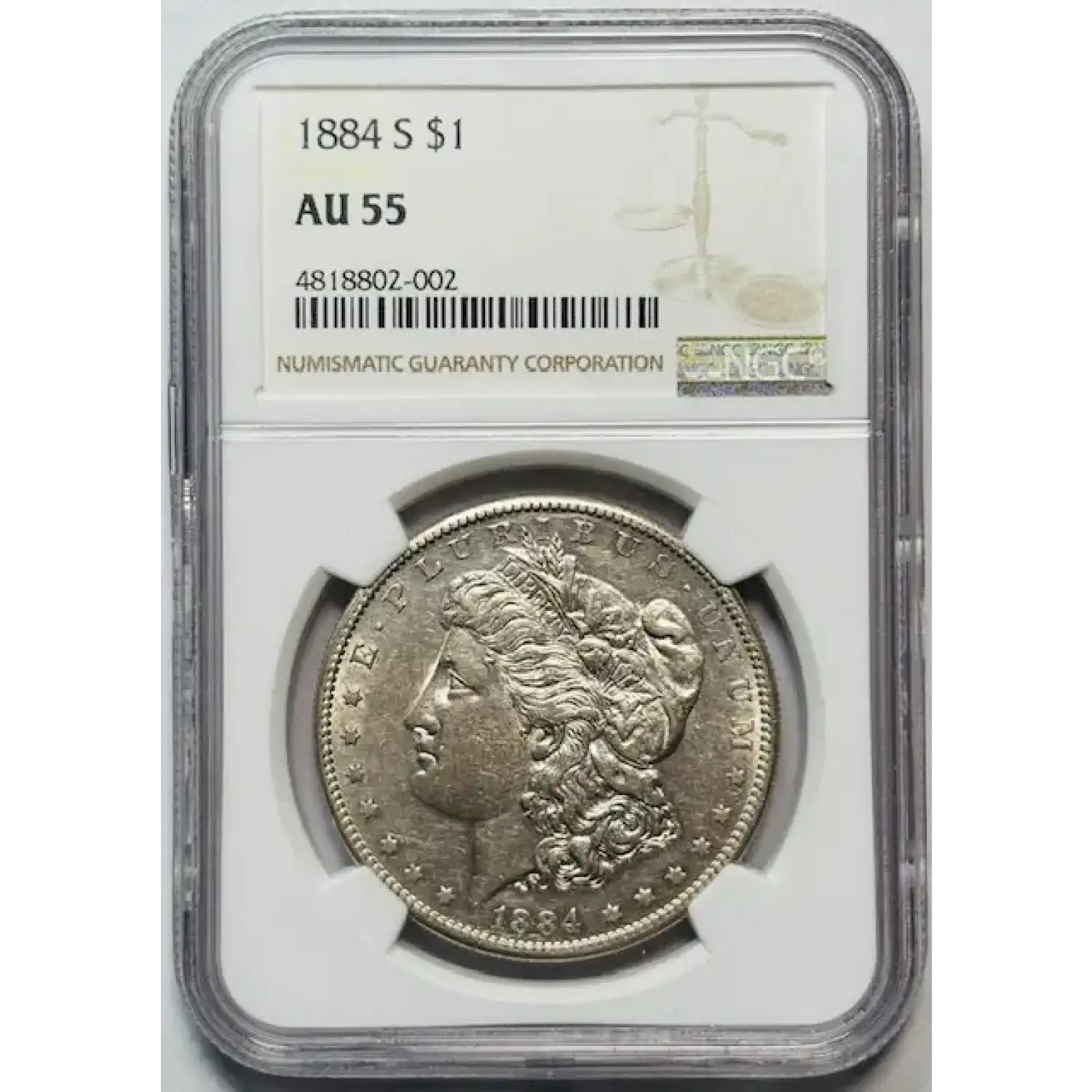 1884-S Morgan Silver Dollar NGC AU-55 - Bob Paul Rare Coins