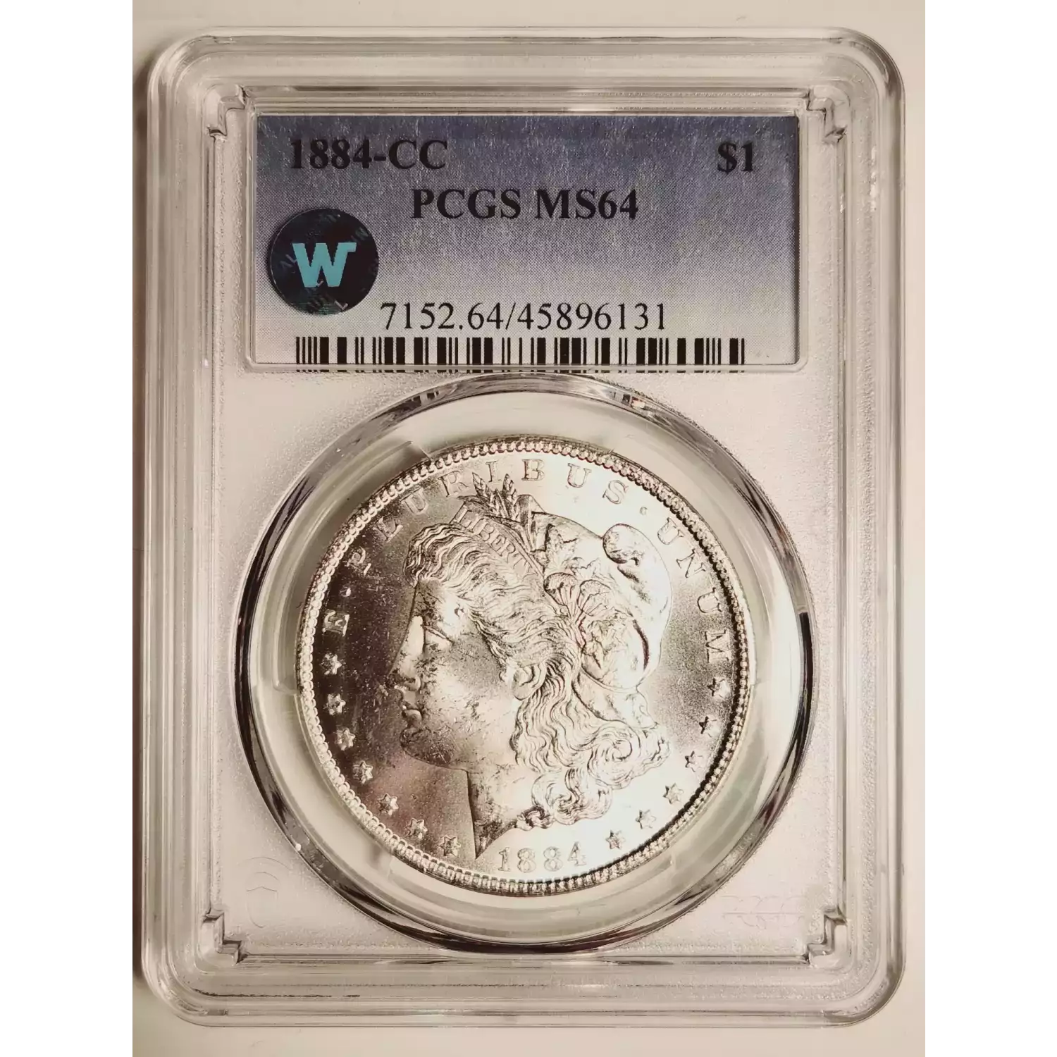 1884-CC Morgan Silver Dollar PCGS MS-64 Sight White - Bob Paul Rare Coins