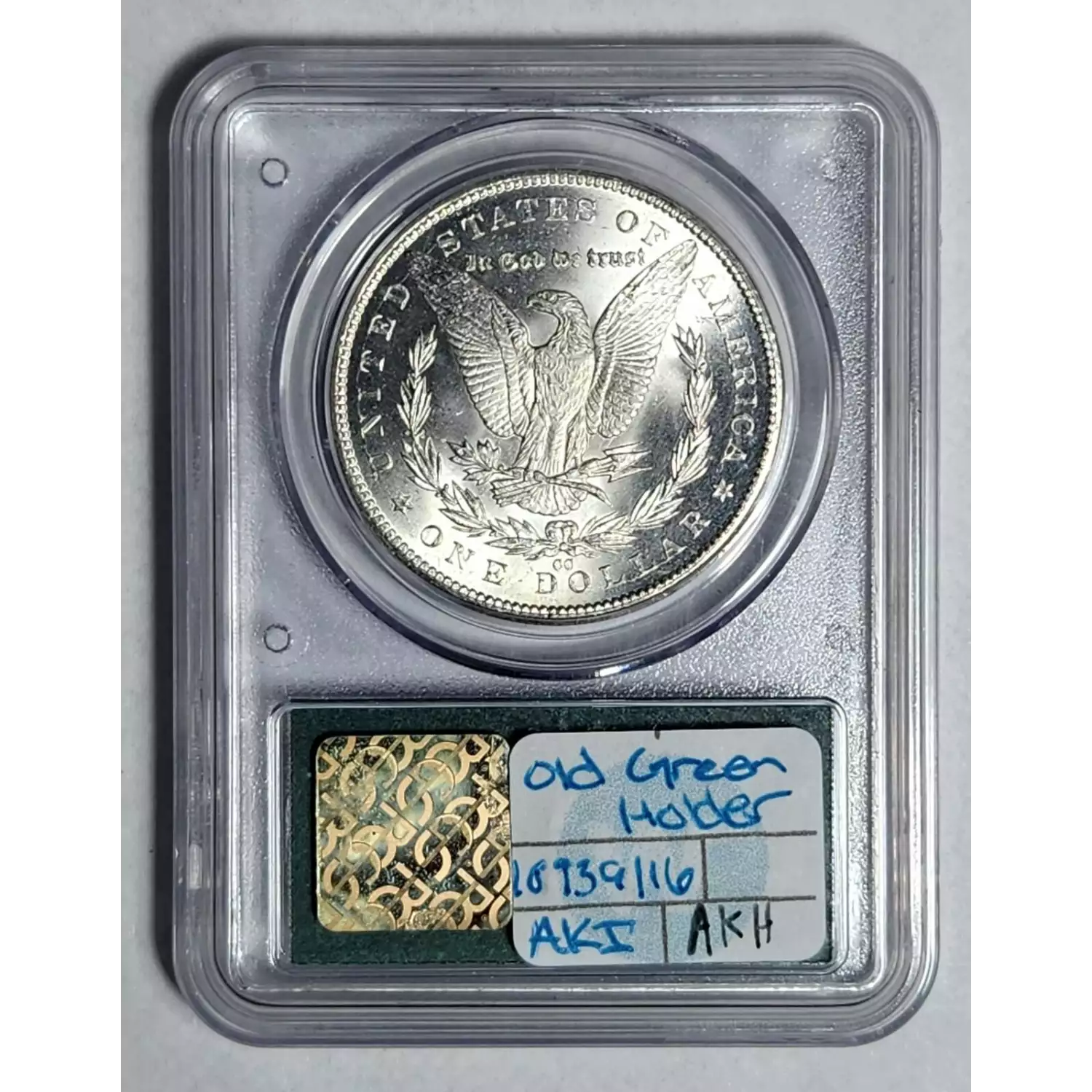 1884-CC Morgan Silver Dollar PCGS MS-63 - OLD GREEN HOLDER - OGH - Bob Paul Rare Coins