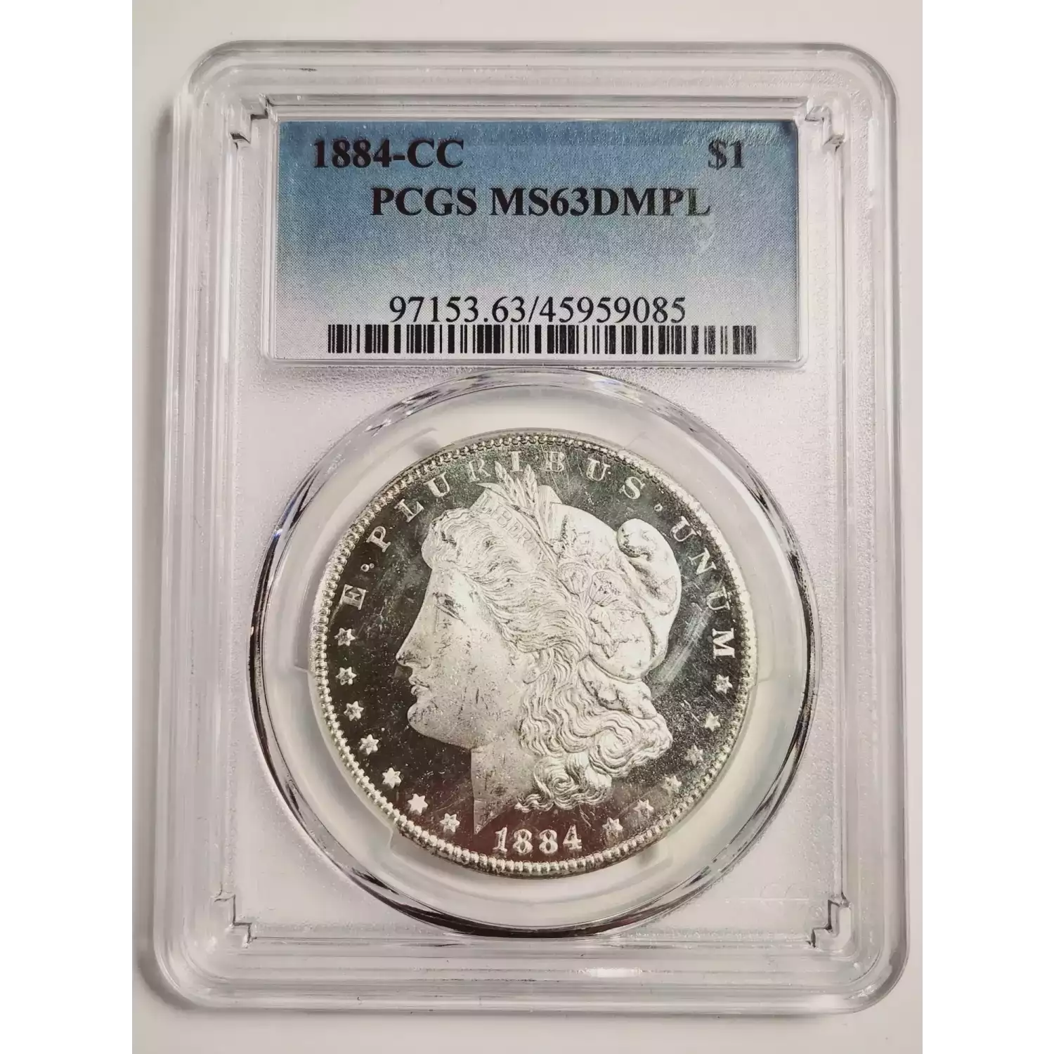 1884-CC Morgan Silver Dollar PCGS MS-63 DMPL - Bob Paul Rare Coins