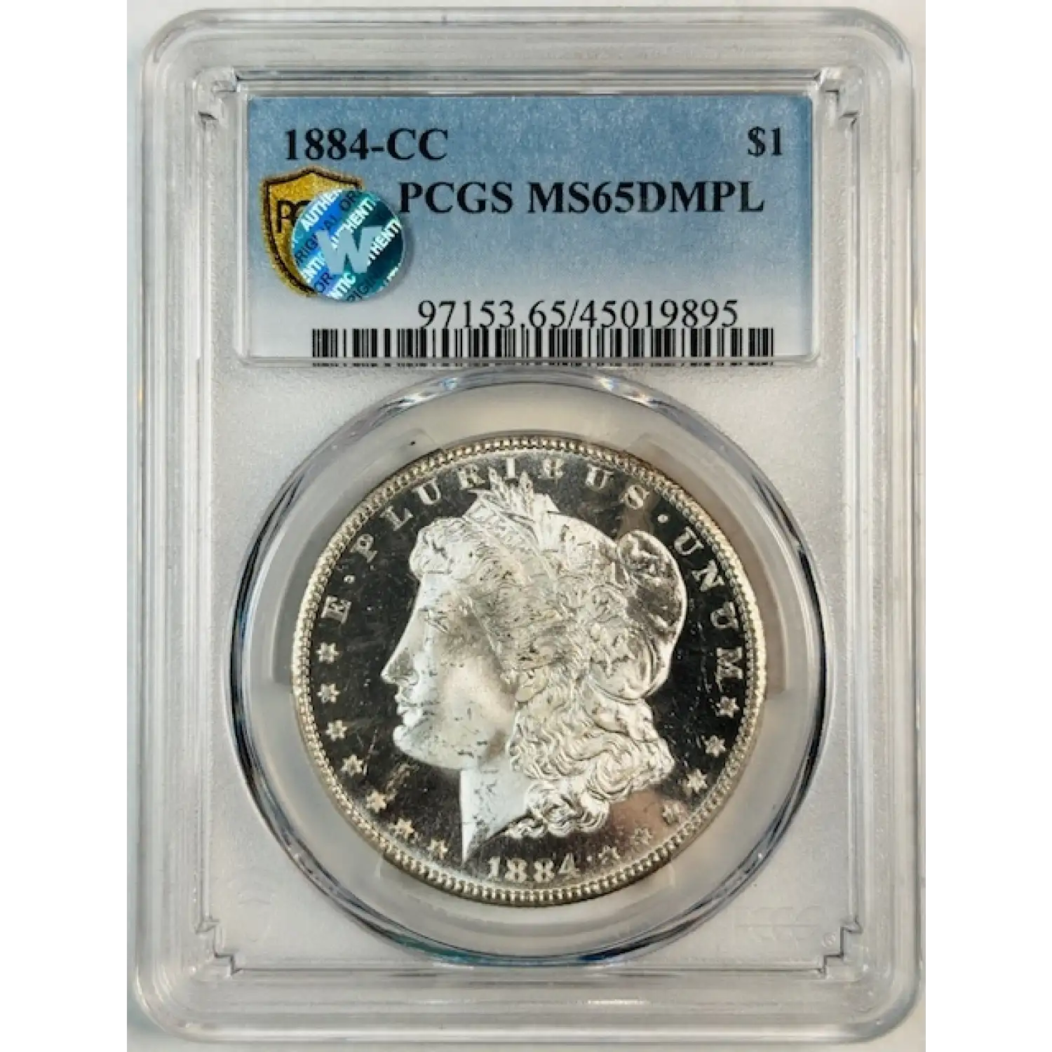 1884-CC Morgan Silver Dollar PCGS MS-65 DMPL Special Coin! Sight White ...