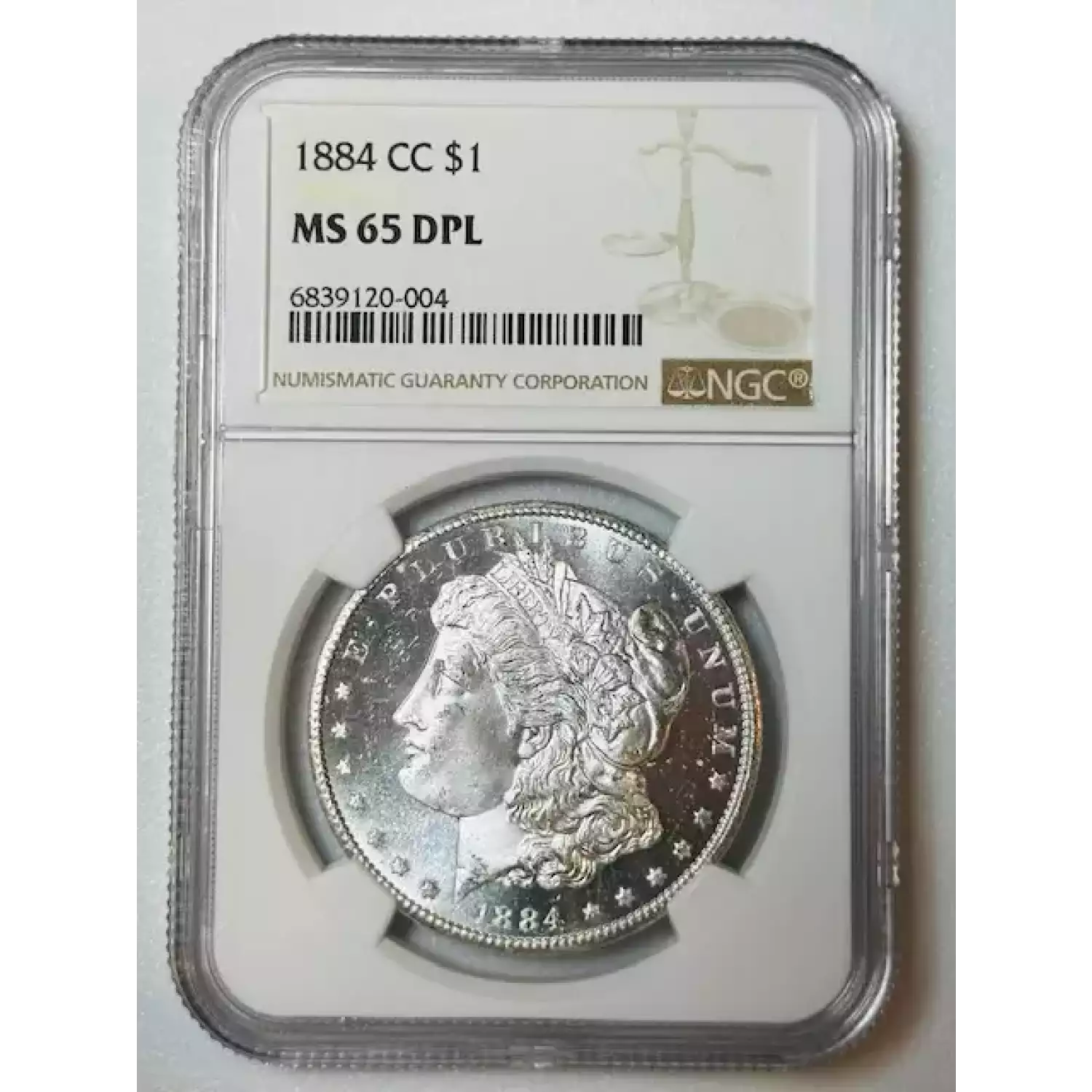 1884-CC Morgan Silver Dollar NGC MS-65 DPL PQ! White Morgan! - Bob Paul Rare Coins